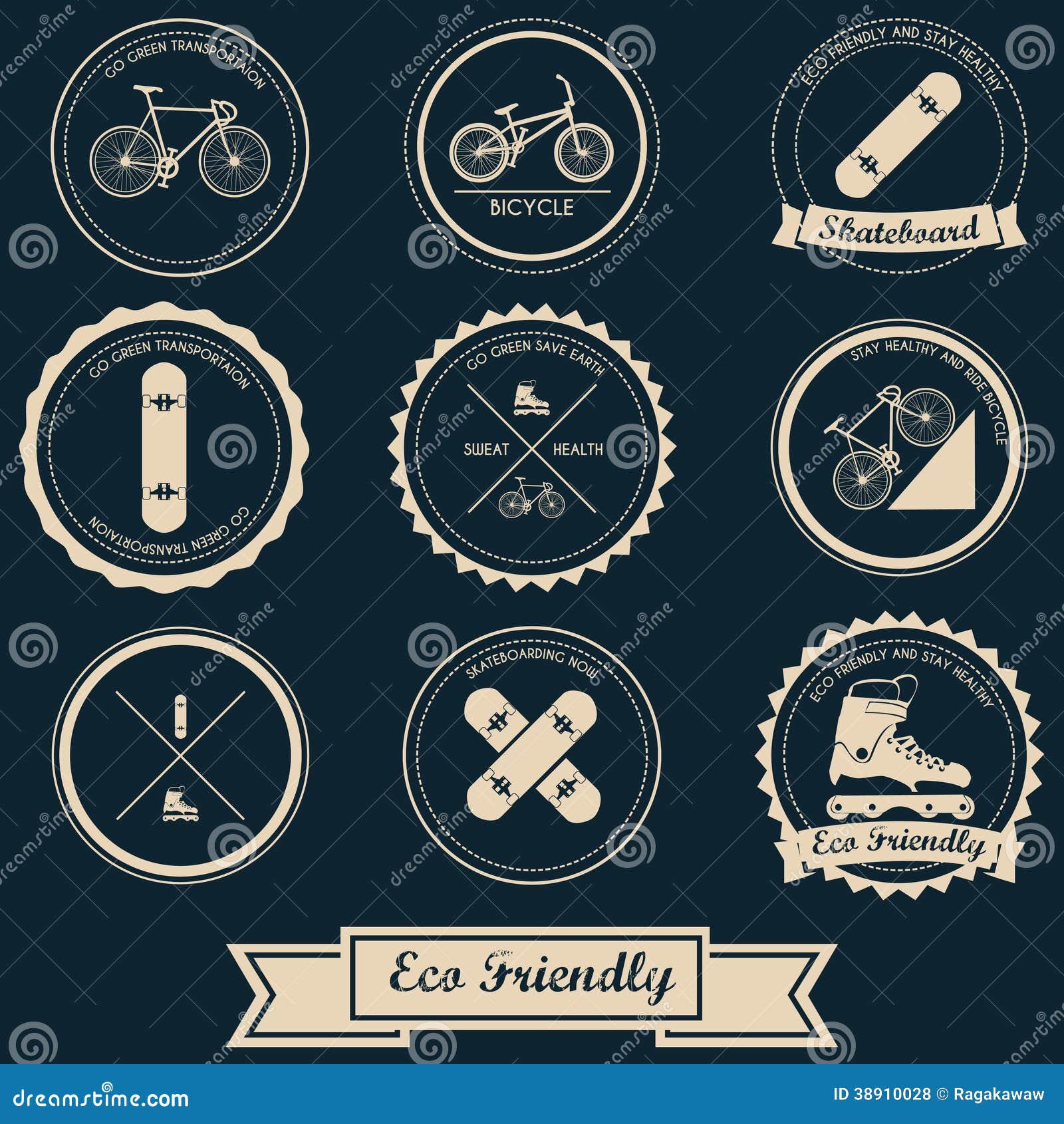 Urban Transportation Label Design Stock Vector - Illustration of ...