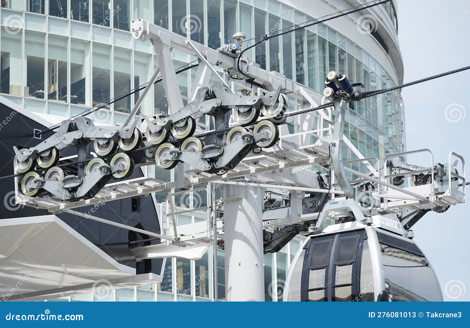 Urban Transportation Ropeway Stock Image - Image of transportation ...