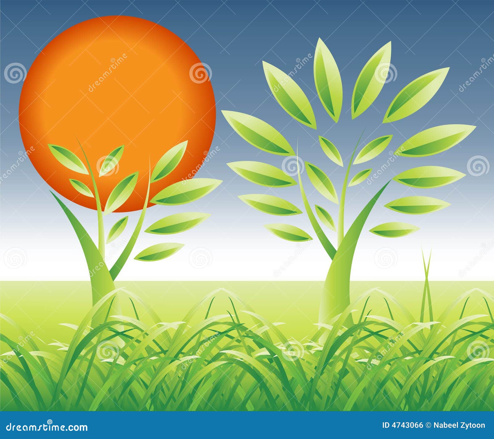 Urban Tree stock vector. Illustration of tree, green, infantile - 4743066