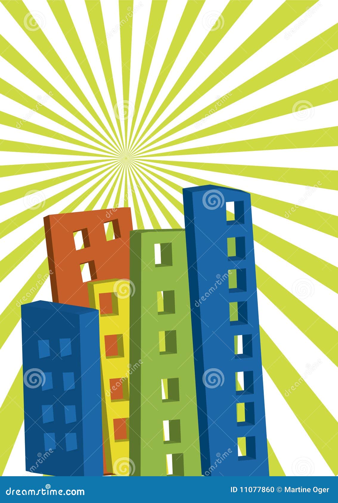 Urban vector 2 stock vector. Illustration of cityscape - 11077860