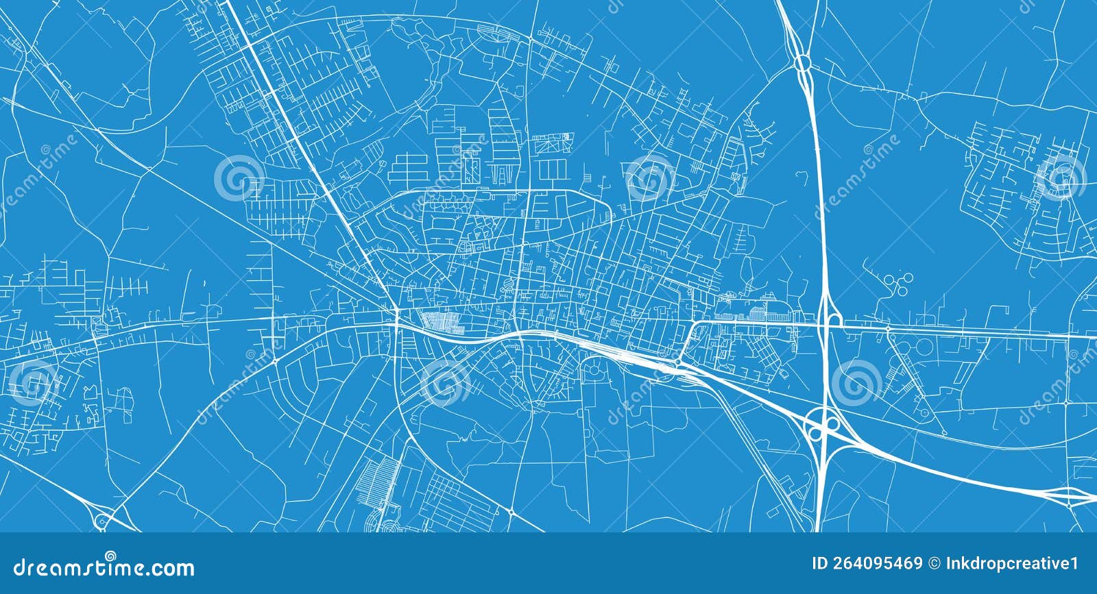 The Herning Map. Royalty-Free Stock Photo | CartoonDealer.com #306134835