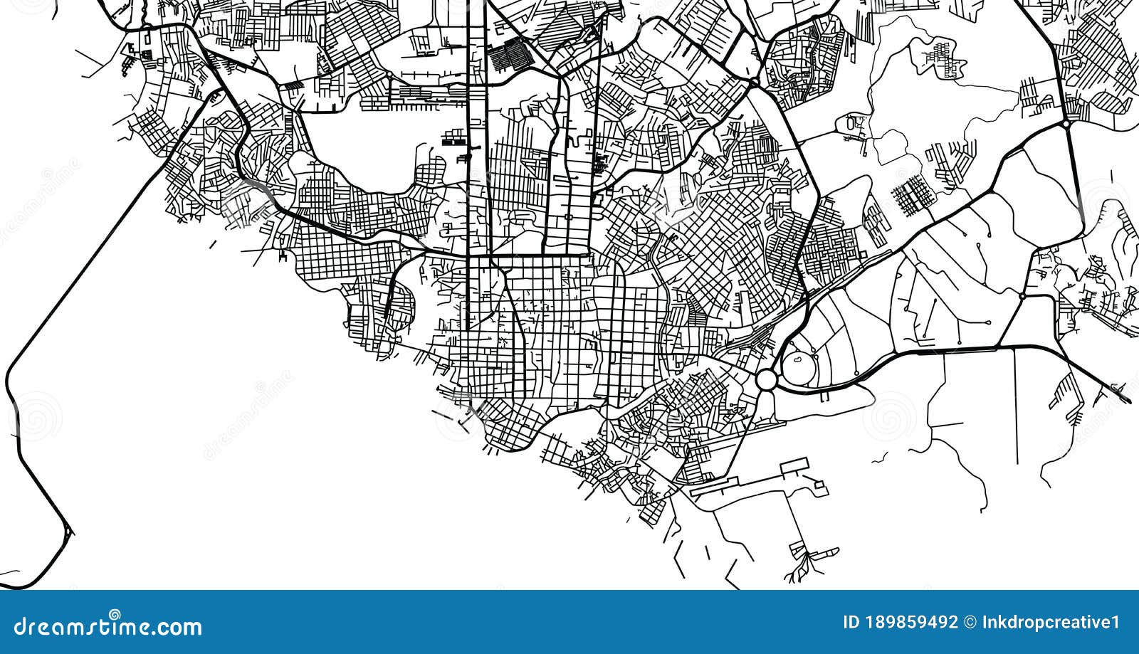 Manaus Brazil City Map In Retro Style In Golden Color. Outline Map ...