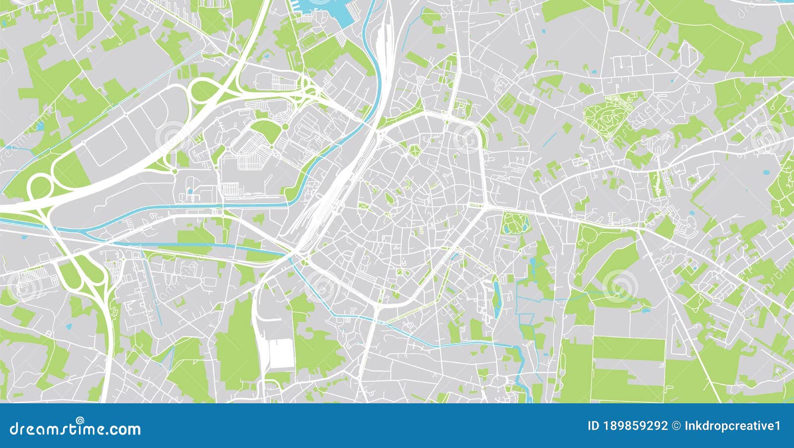 Mons City Kingdom Of Belgium, Wallonia Region Map Vector Illustration ...