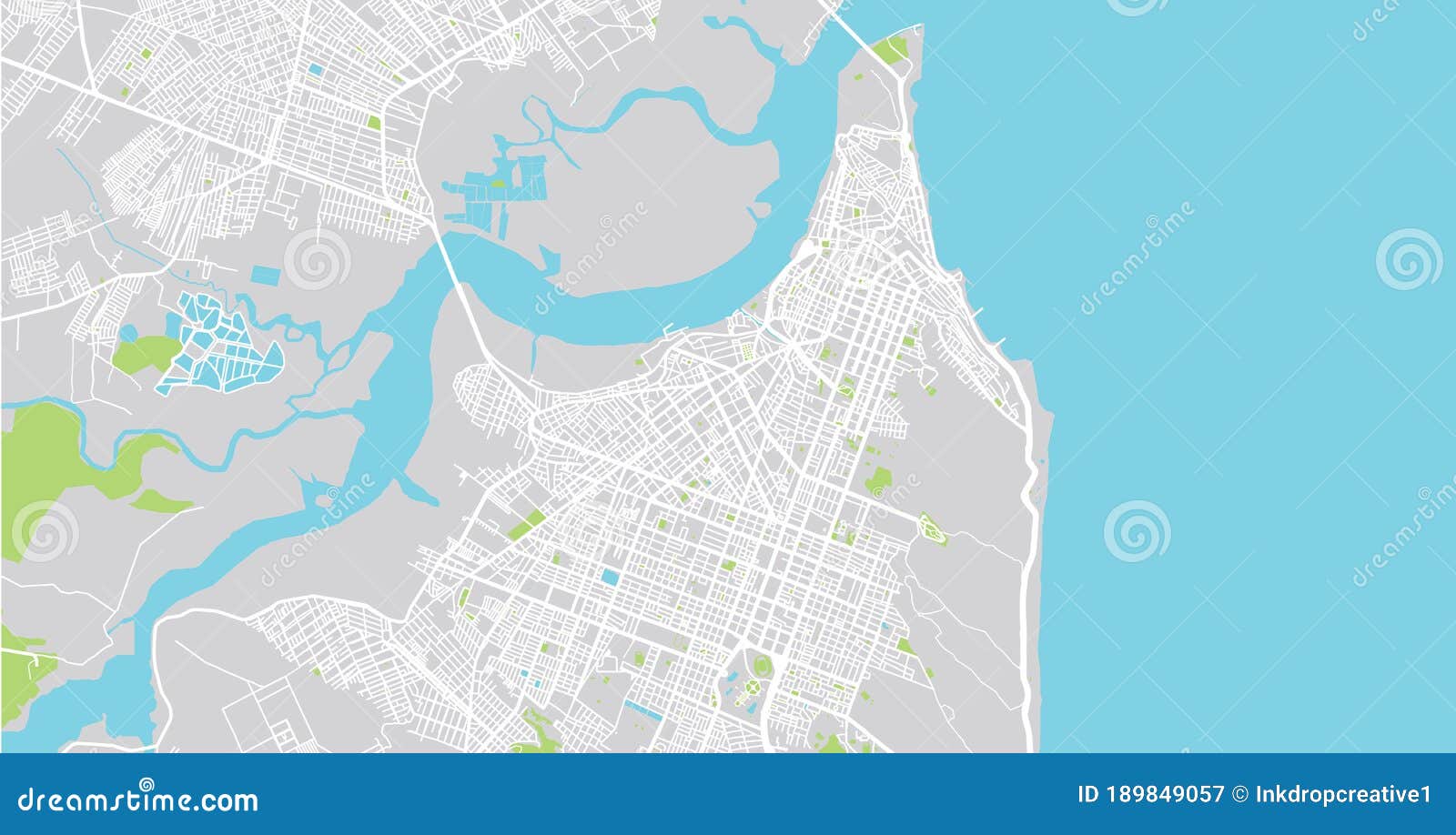 Natal Brazil City Map In Retro Style In Golden Color. Outline Map ...