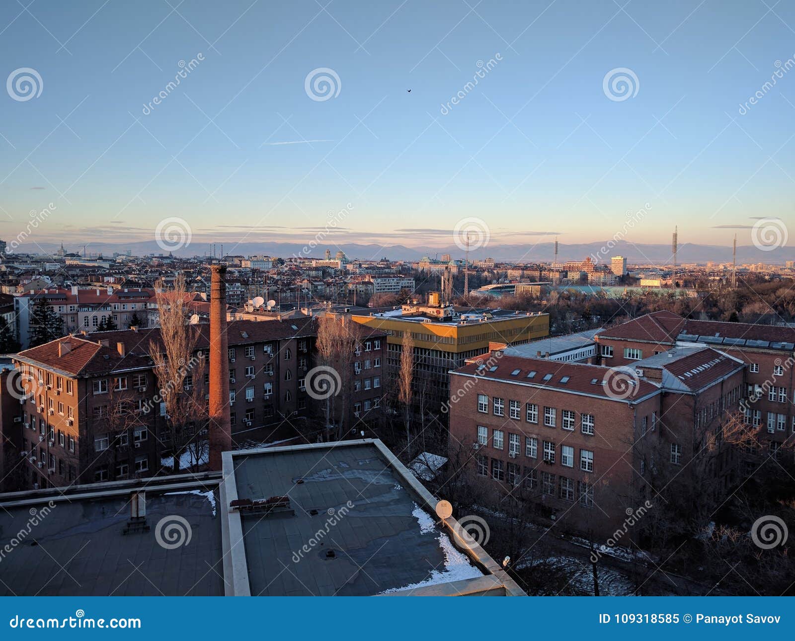 Urban View Over Sofia, Bulgaria Stock Image - Image of panoramic ...