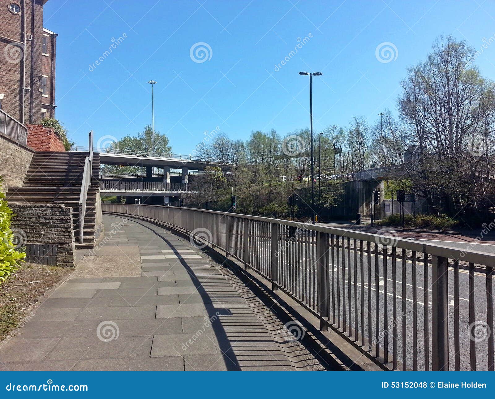 Urban walkway stock photo. Image of gray, architecture - 53152048