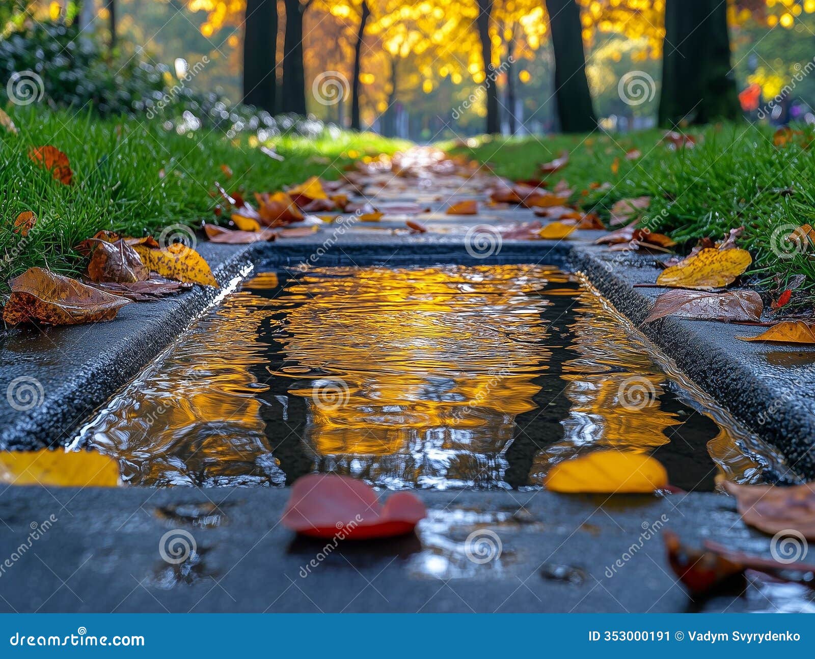 Urban Water Management Channel Stock Illustration - Illustration of ...