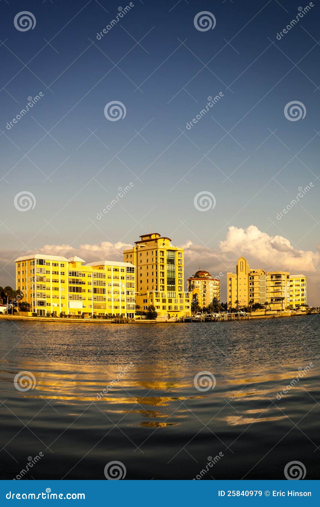 Urban Waterfront Buildings stock image. Image of deck - 25840979