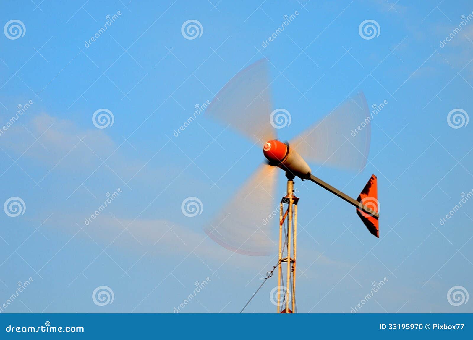 Urban wind turbine stock photo. Image of industrial, energy - 33195970