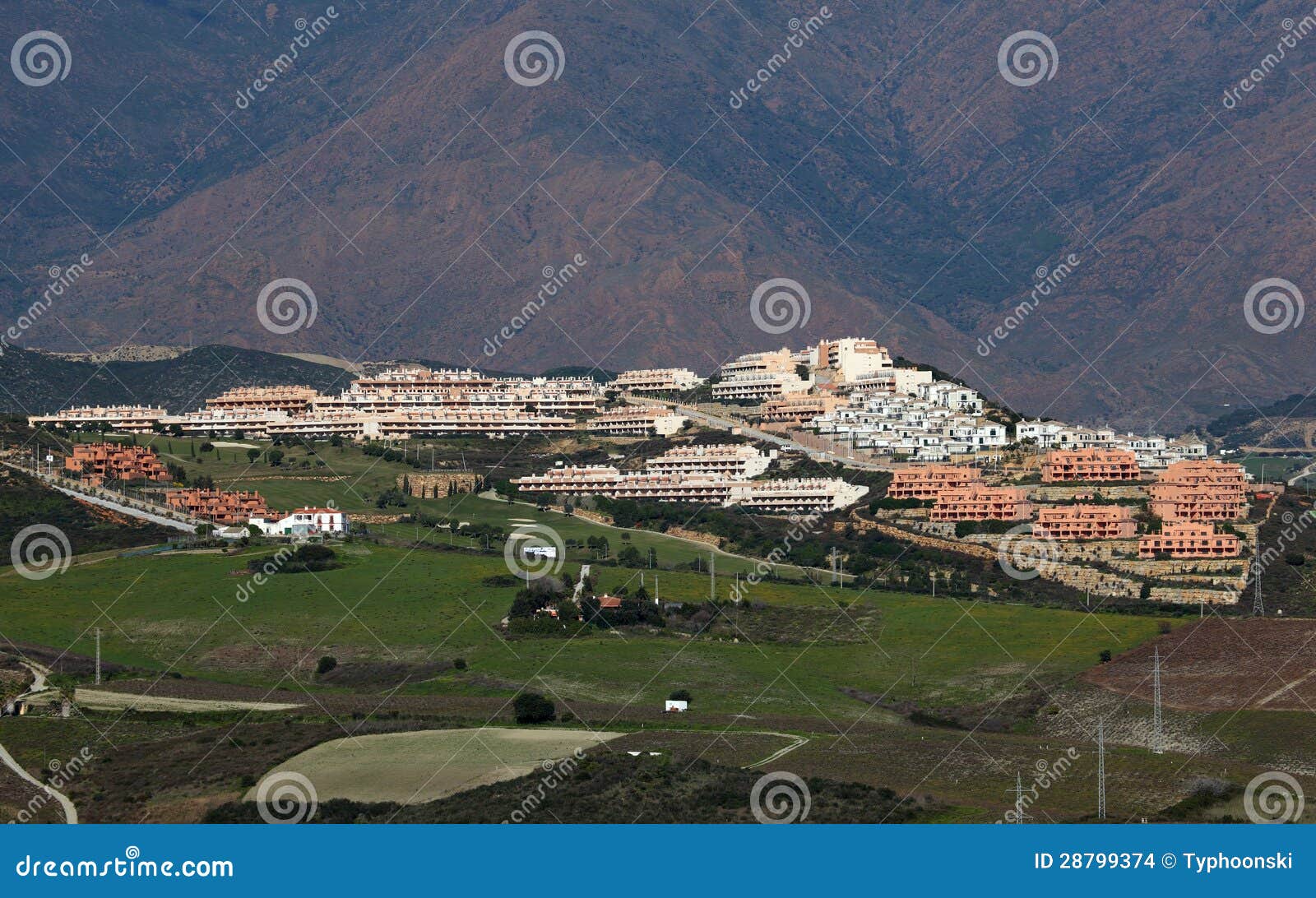 Urbanisation in Southern Spain Stock Photo - Image of outdoor, view ...