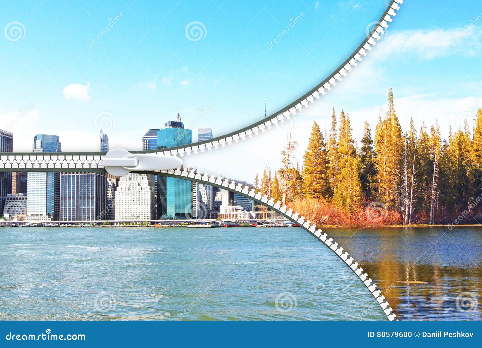 Urbanization concept stock illustration. Illustration of nature - 80579600