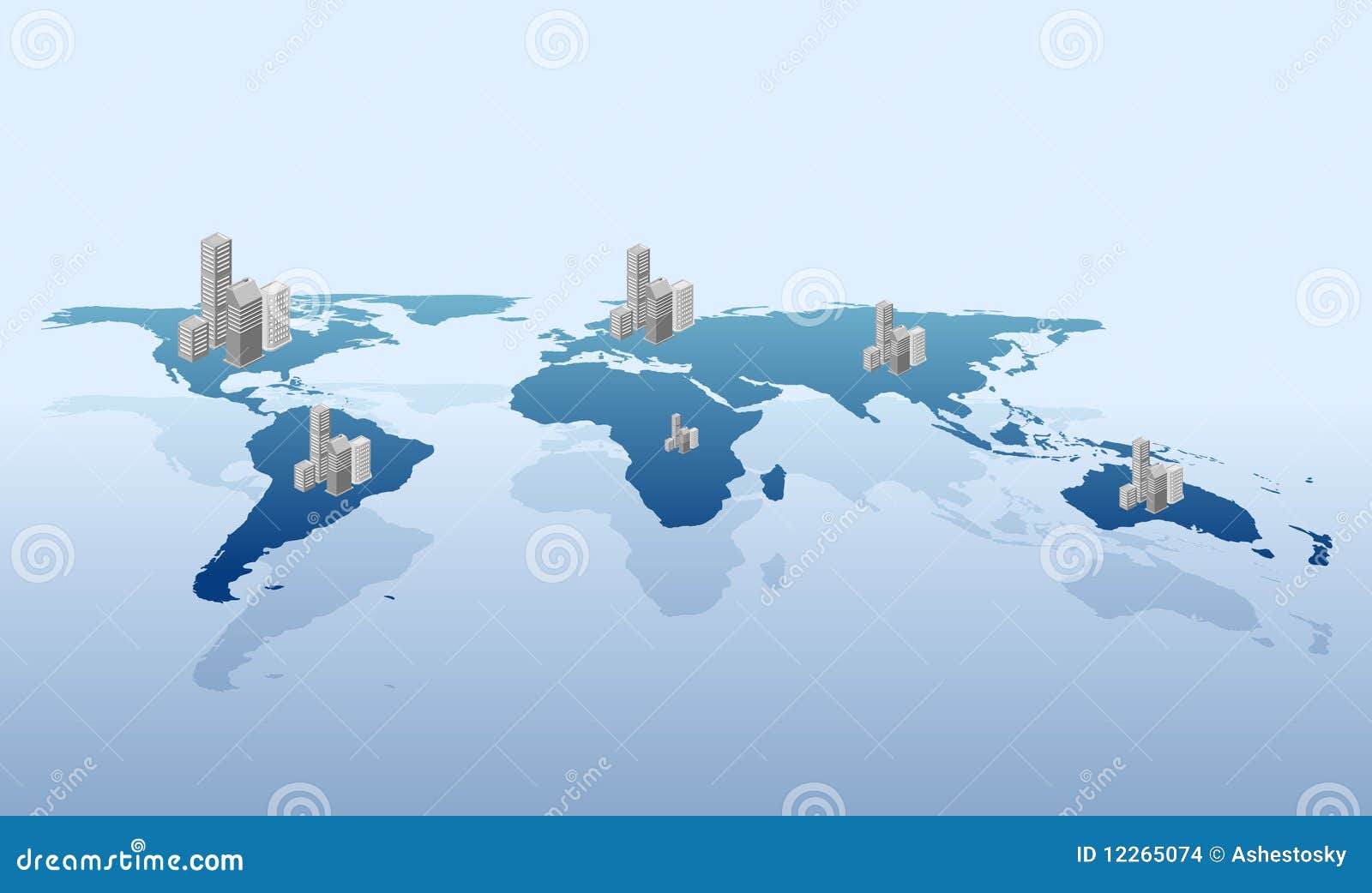 Urbanization on the World Vector Stock Vector - Illustration of areas ...