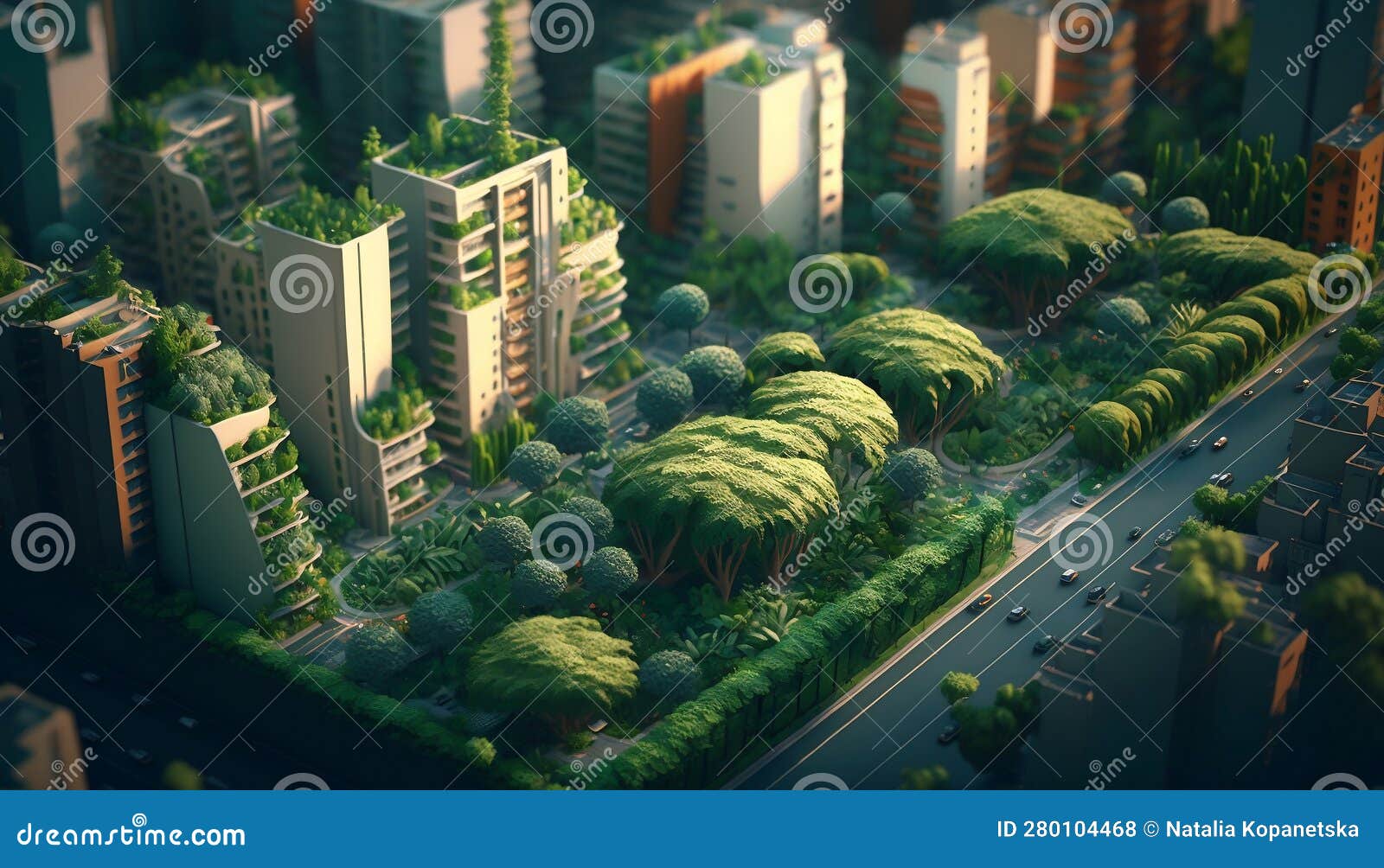 The Urbanized Environment of the City, Gardens and Greenery of the City ...