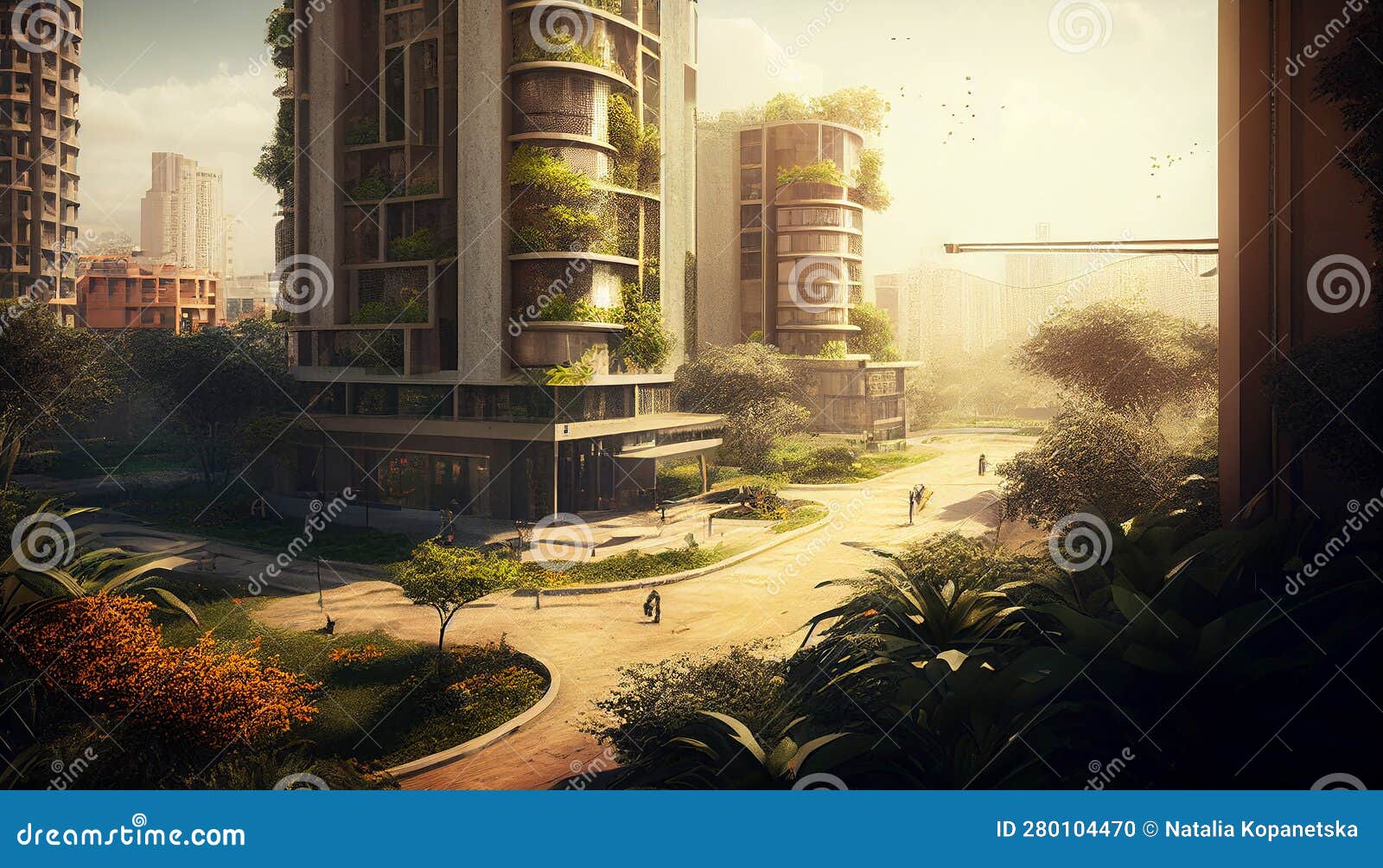 The Urbanized Environment of the City, Gardens and Greenery of the City ...
