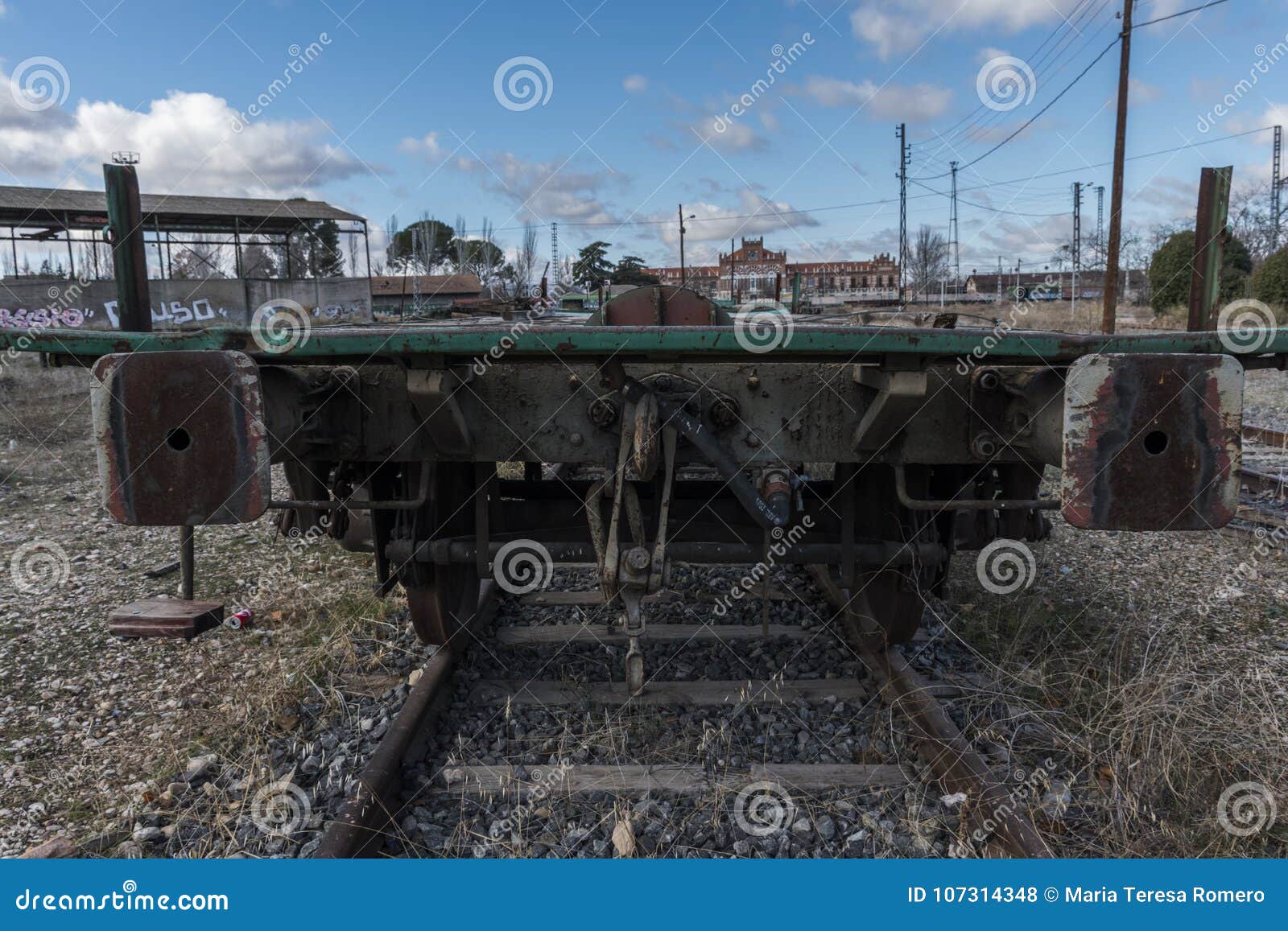 Urbex. Abandoned Train Wagon Stock Photo - Image of railway, peeled ...
