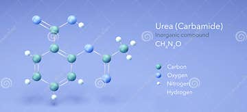 Urea, Carbamide, Inorganic Compound, Molecular Structures, 3d Model ...