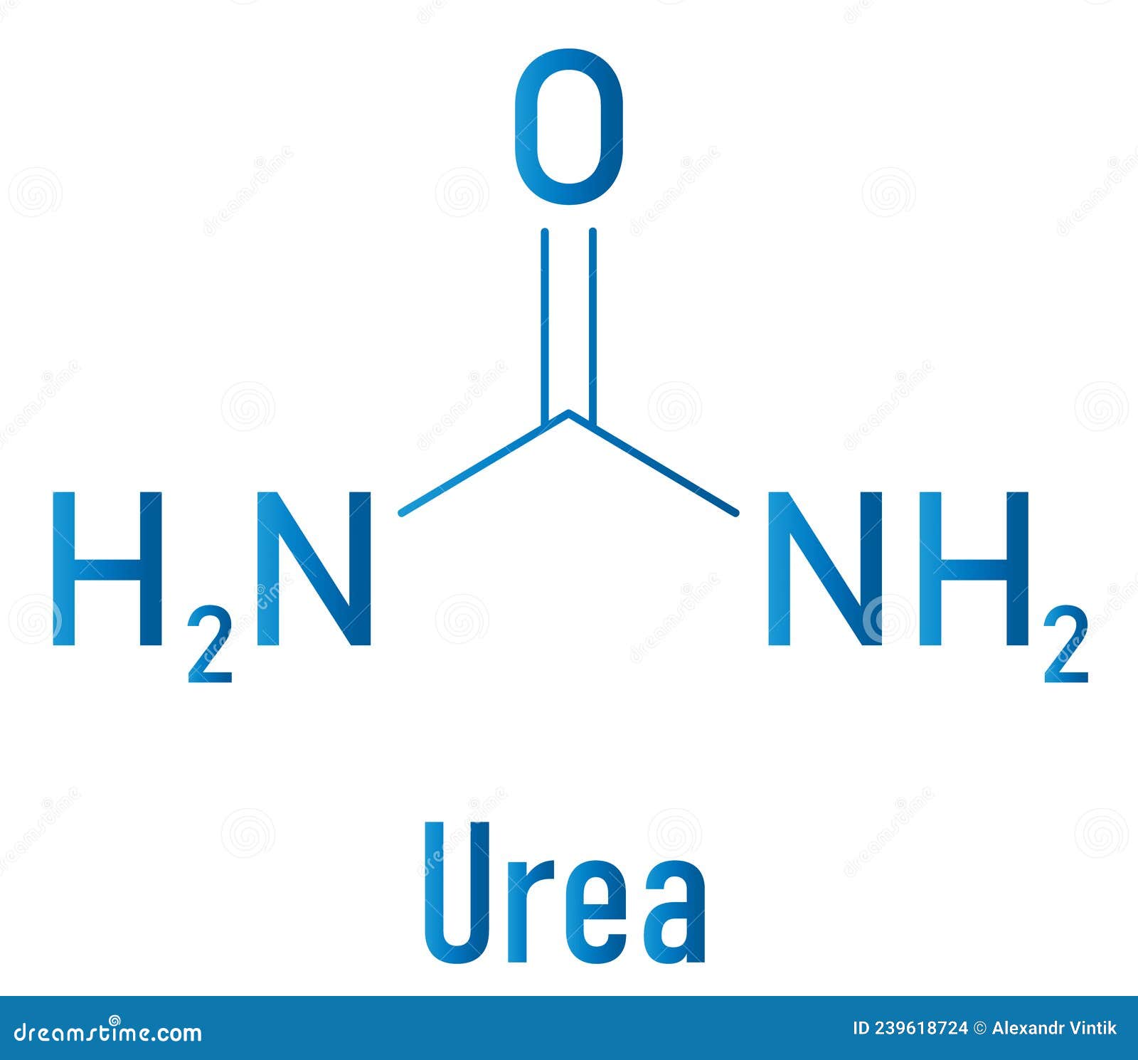 Urea or Carbamide Molecule. Used in Cosmetics, Fertilizer, Present in ...
