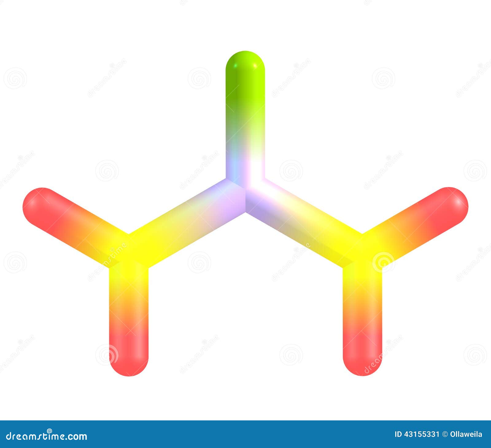 Urea Molecule Isolated on White Stock Illustration - Illustration of ...