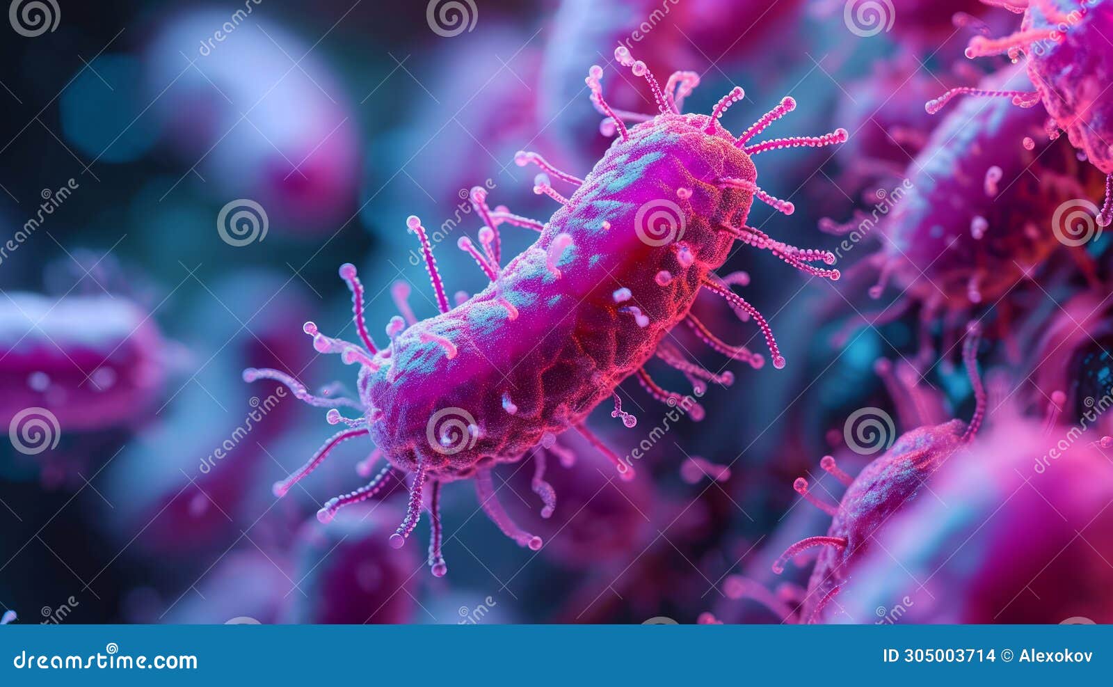 Ureaplasma Urealyticum Bacteria Under a Microscope AI Generated Stock ...