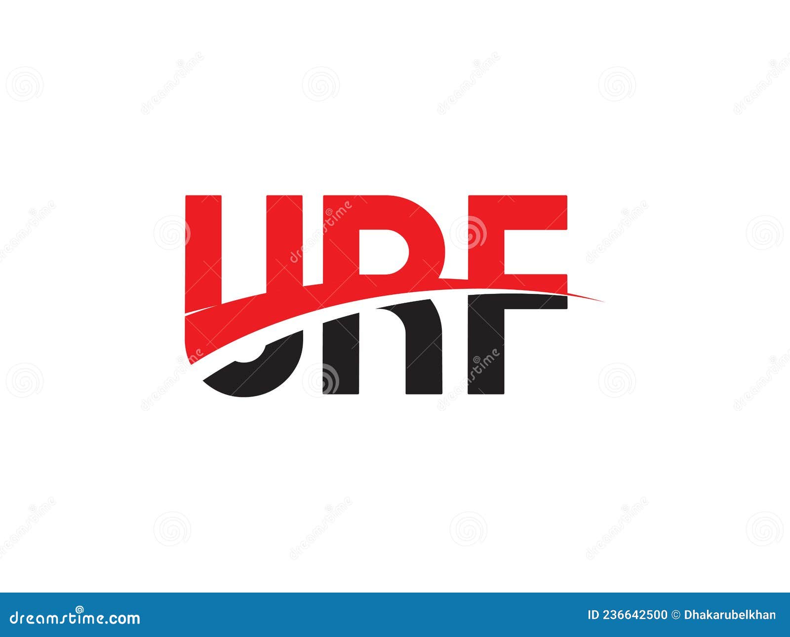 URF Letter Initial Logo Design Vector Illustration Stock Vector ...