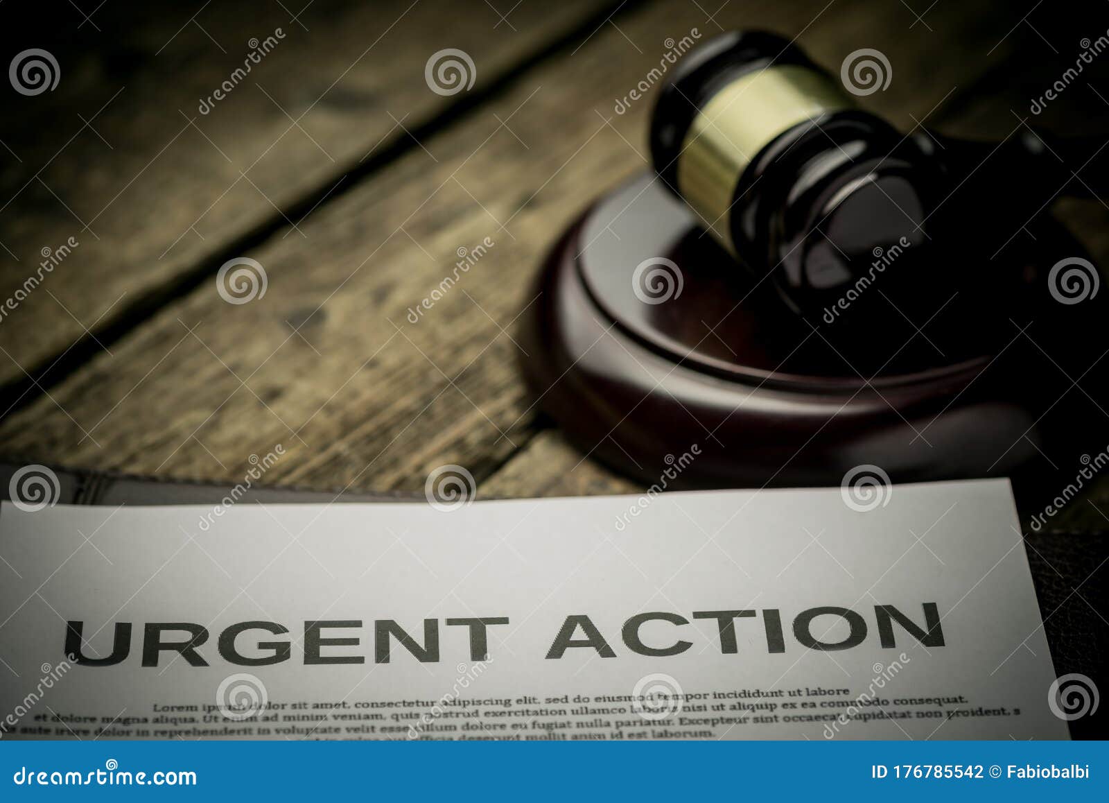 Urgent Action with Gavel. Class Action Concept Stock Photo - Image of ...