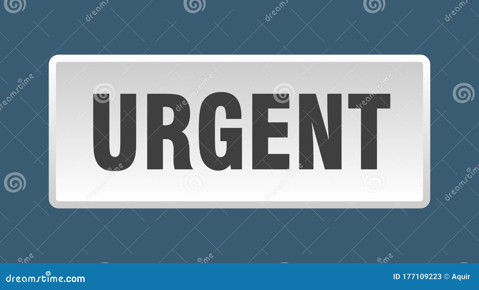 Urgent Button. Urgent Square Isolated Push Button Stock Vector ...