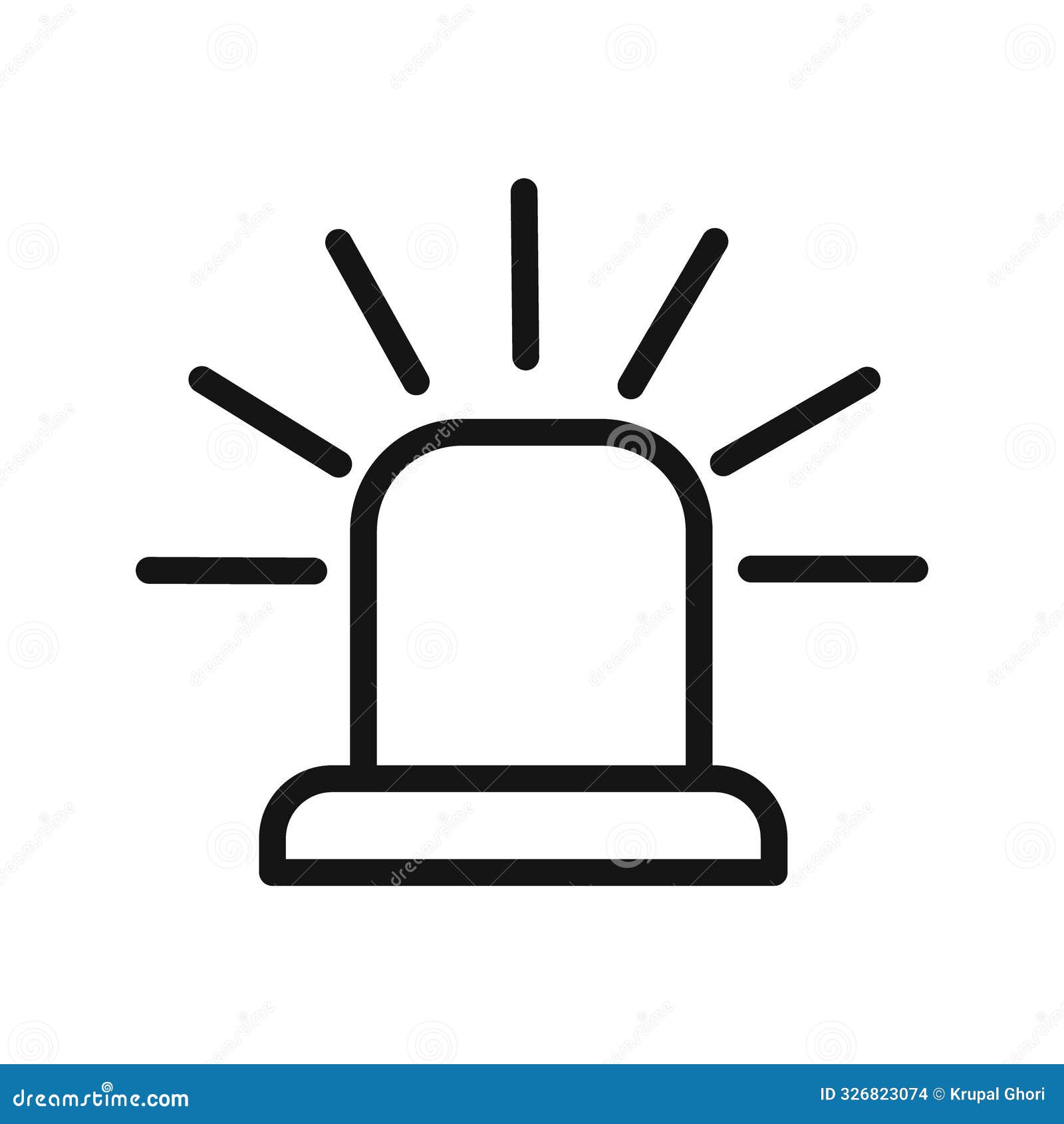 Urgent Emergency Icon Linear Vector Graphics Sign Stock Illustration ...