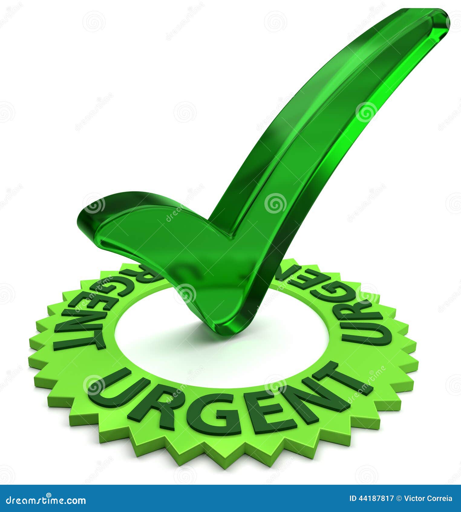 Urgent stock illustration. Illustration of word, green - 44187817