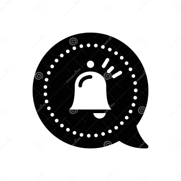 Black Solid Icon for Urgent, Essential and Notification Stock Vector ...