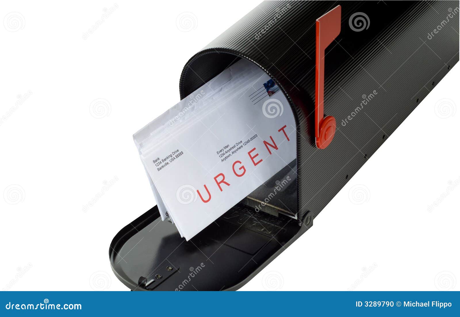 Urgent Letter stock photo. Image of envelopes, open, black - 3289790