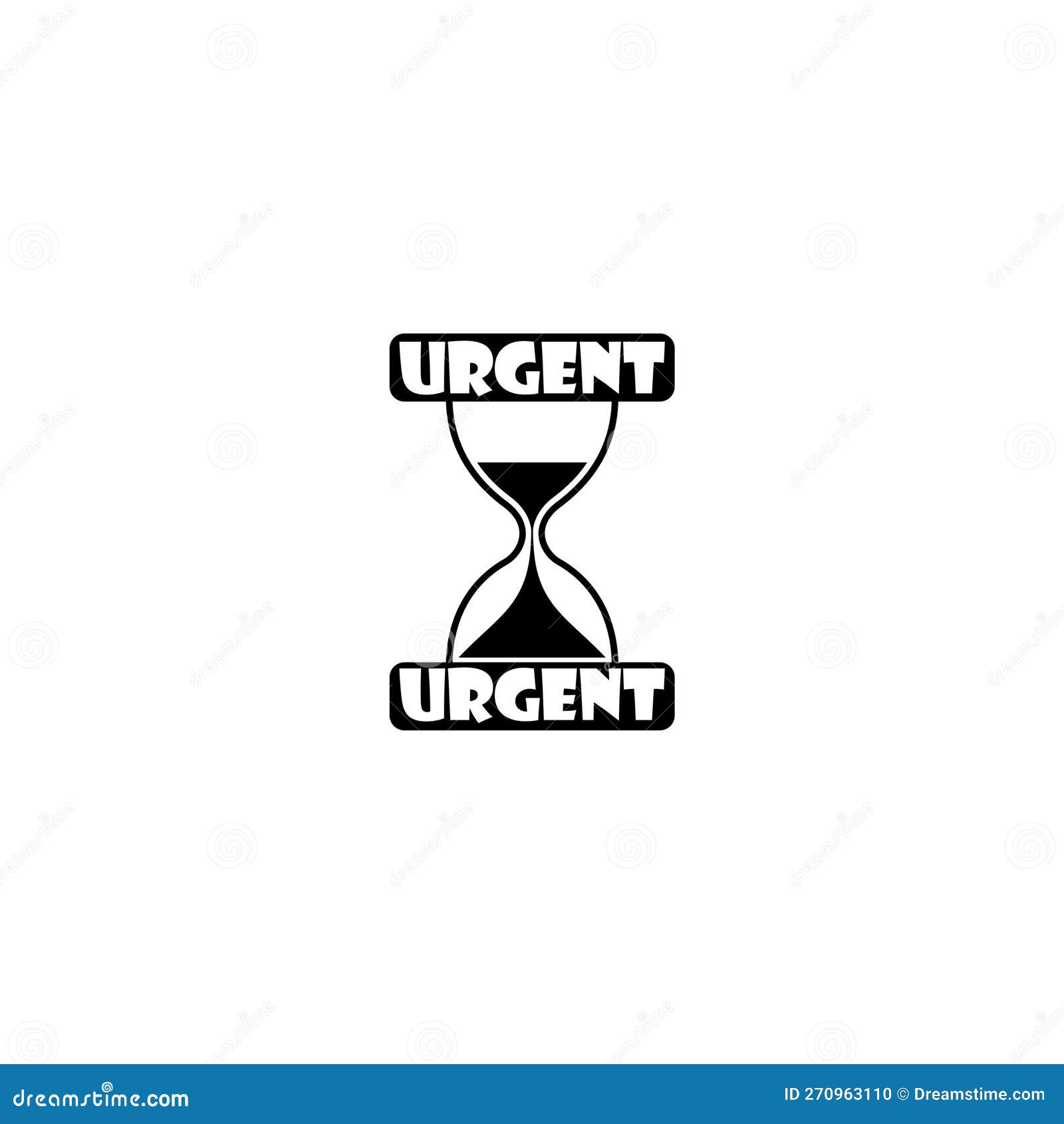 Urgent Logo Icon Isolated on White Background Stock Vector ...