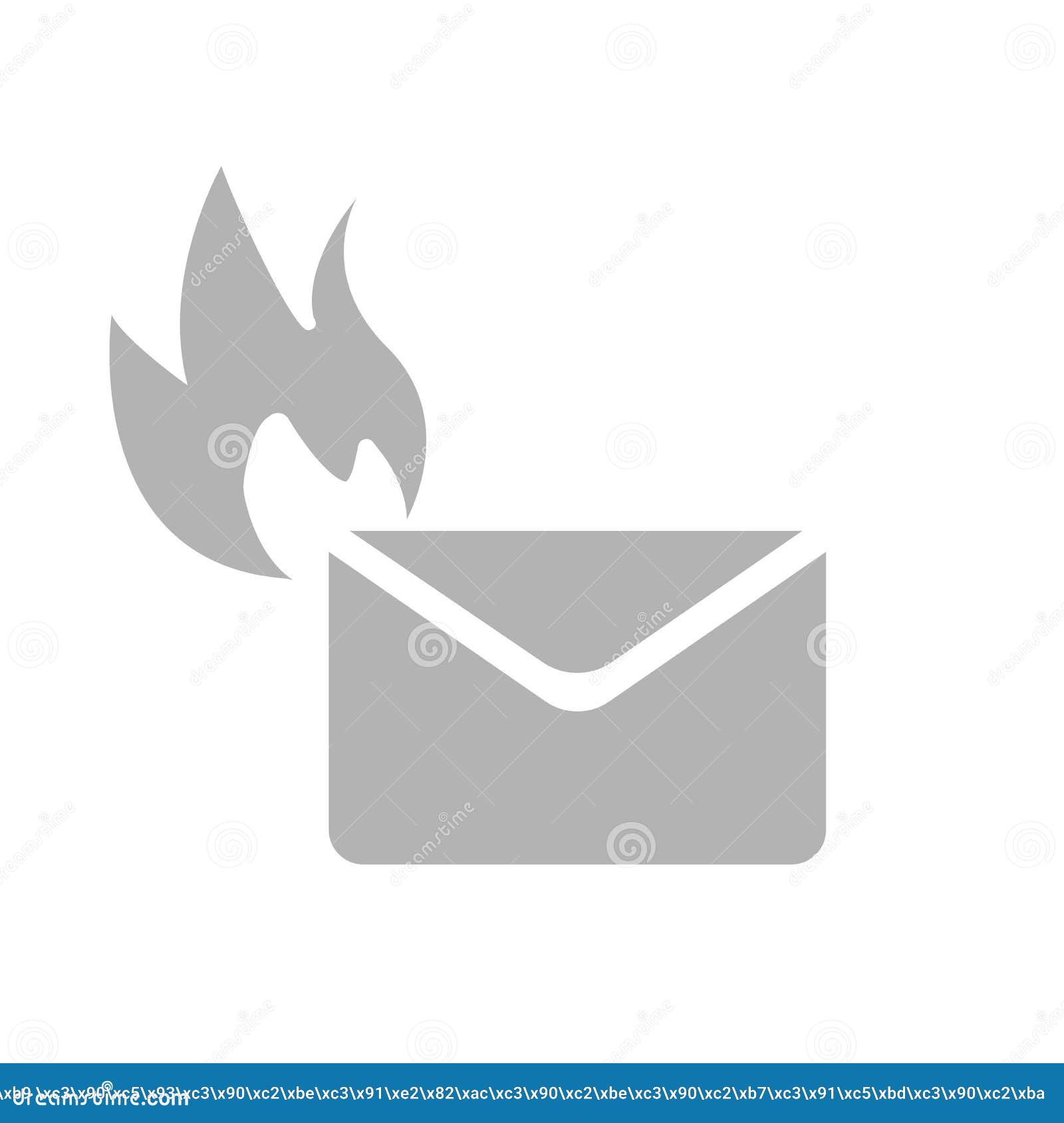 Email Flame Icon