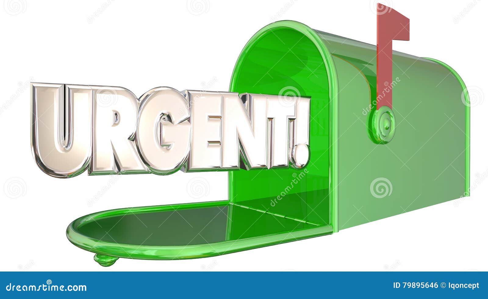 Urgent Message Note Letter Mailbox Communication Stock Illustration ...