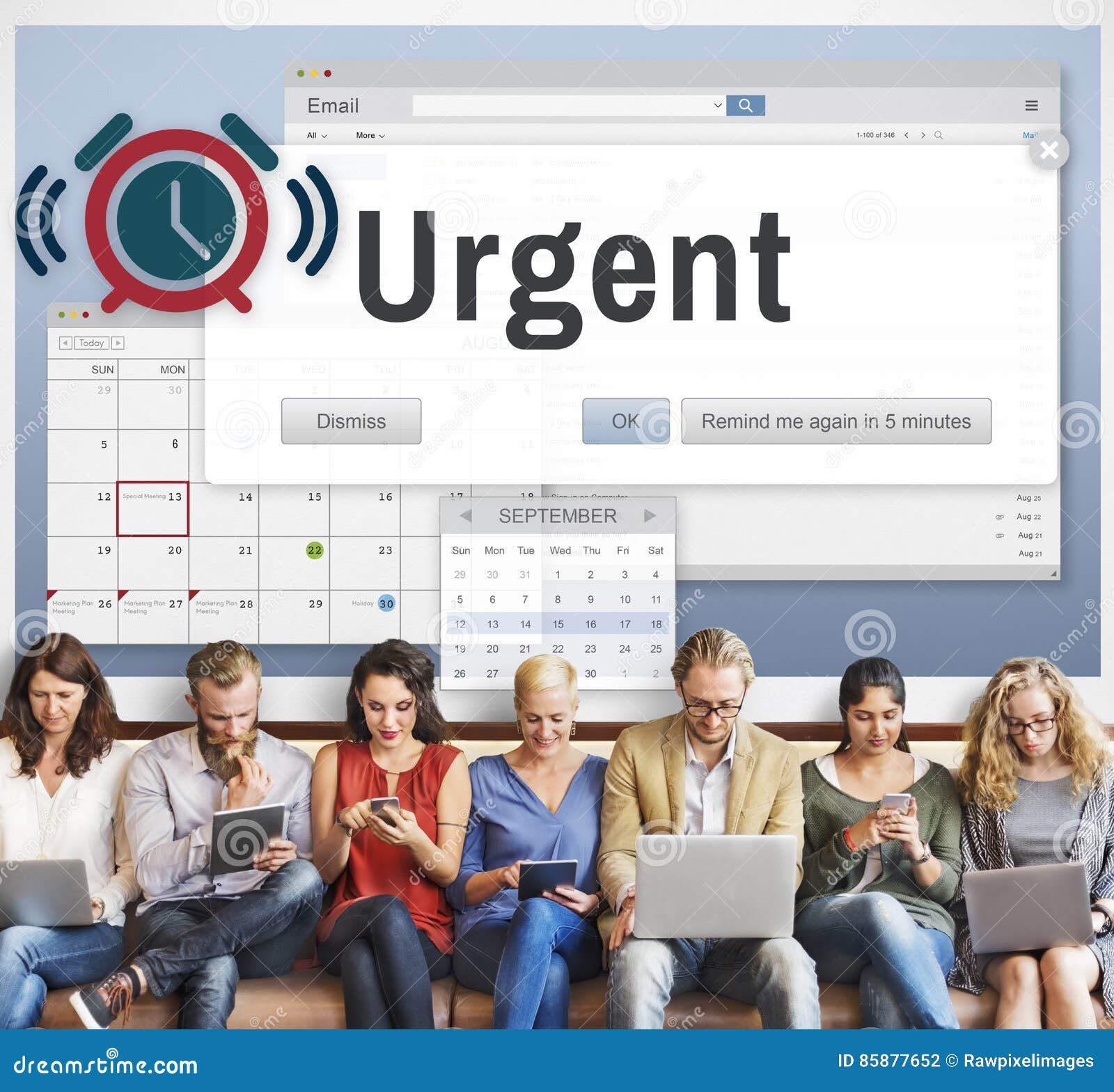 Urgent Necessary Important Immediately Urgency Priority Concept Stock ...