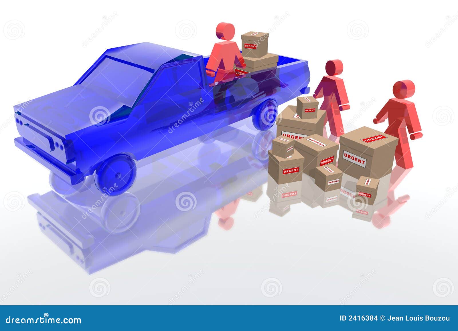 Urgent packages stock illustration. Illustration of transport - 2416384