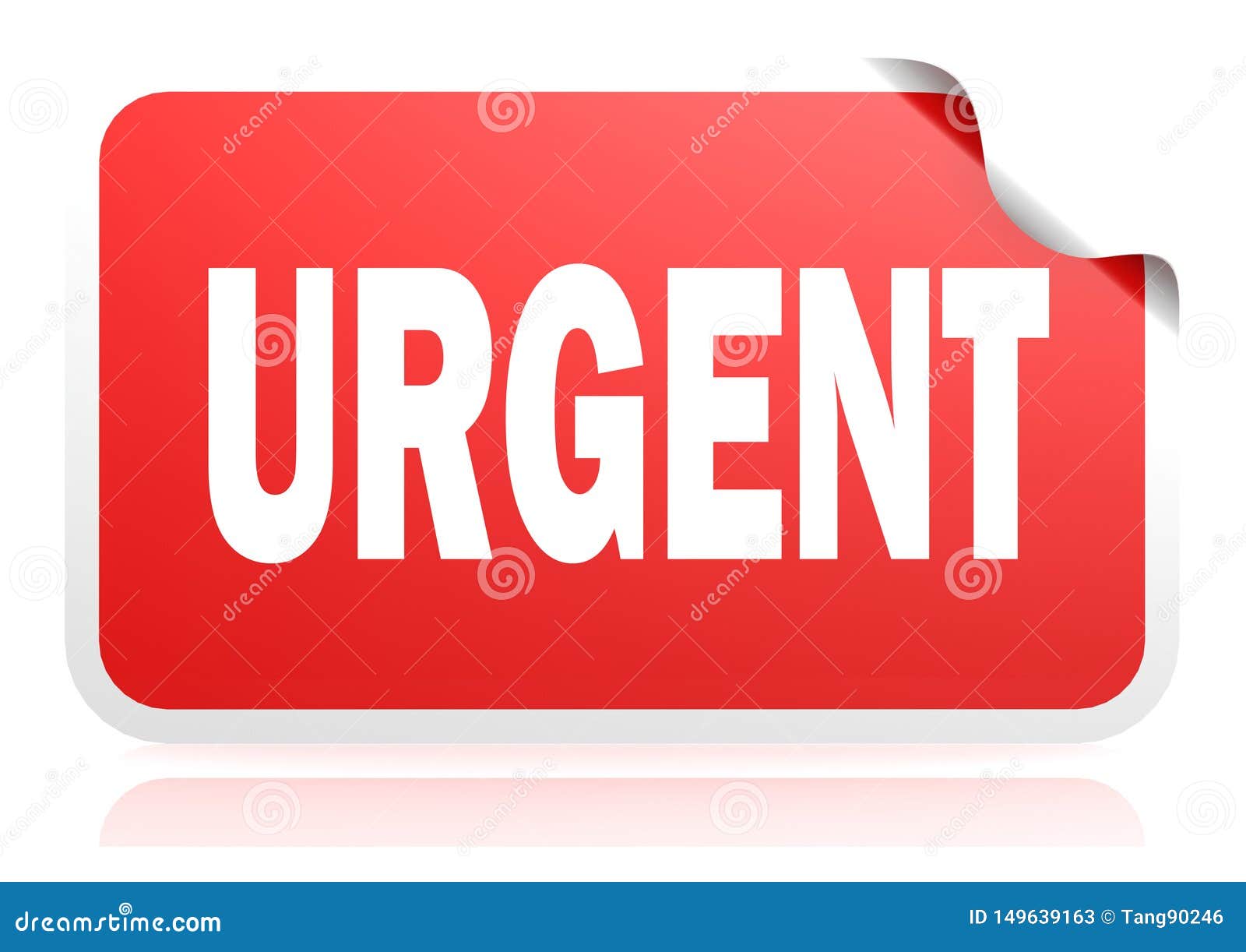 Urgent red square banner stock illustration. Illustration of badge ...