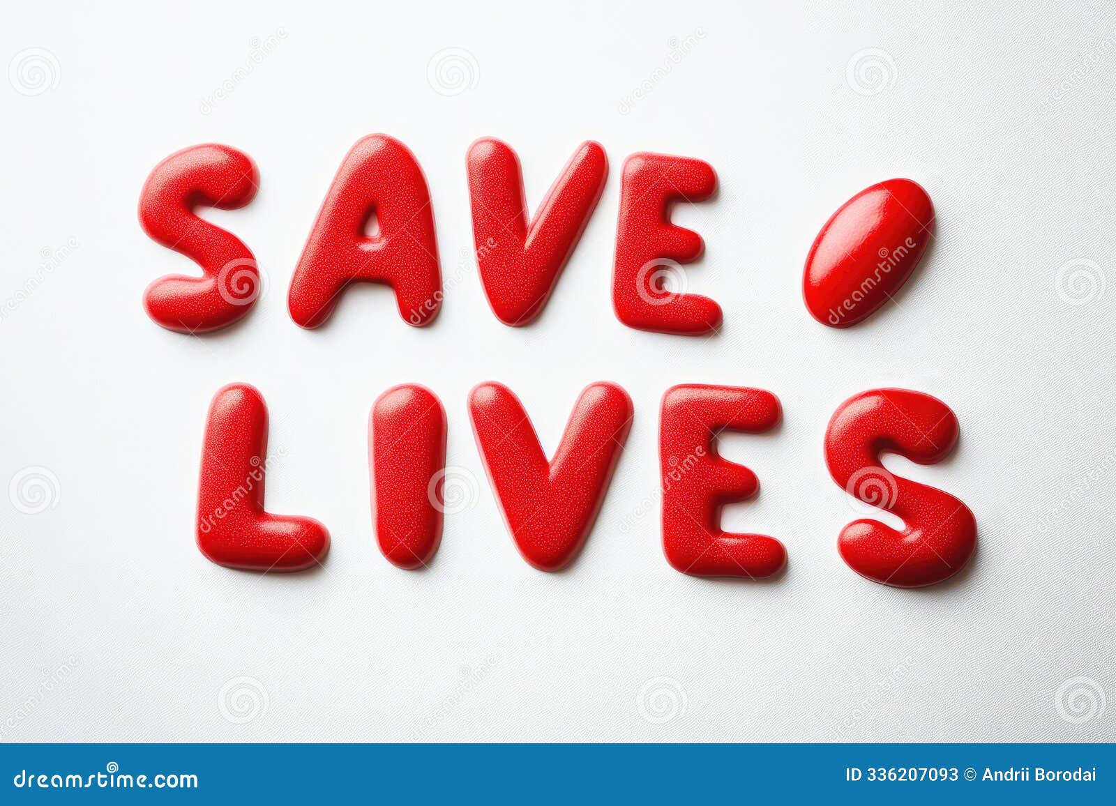 Urgent Save Lives Written in Red with Blood. Stock Illustration ...