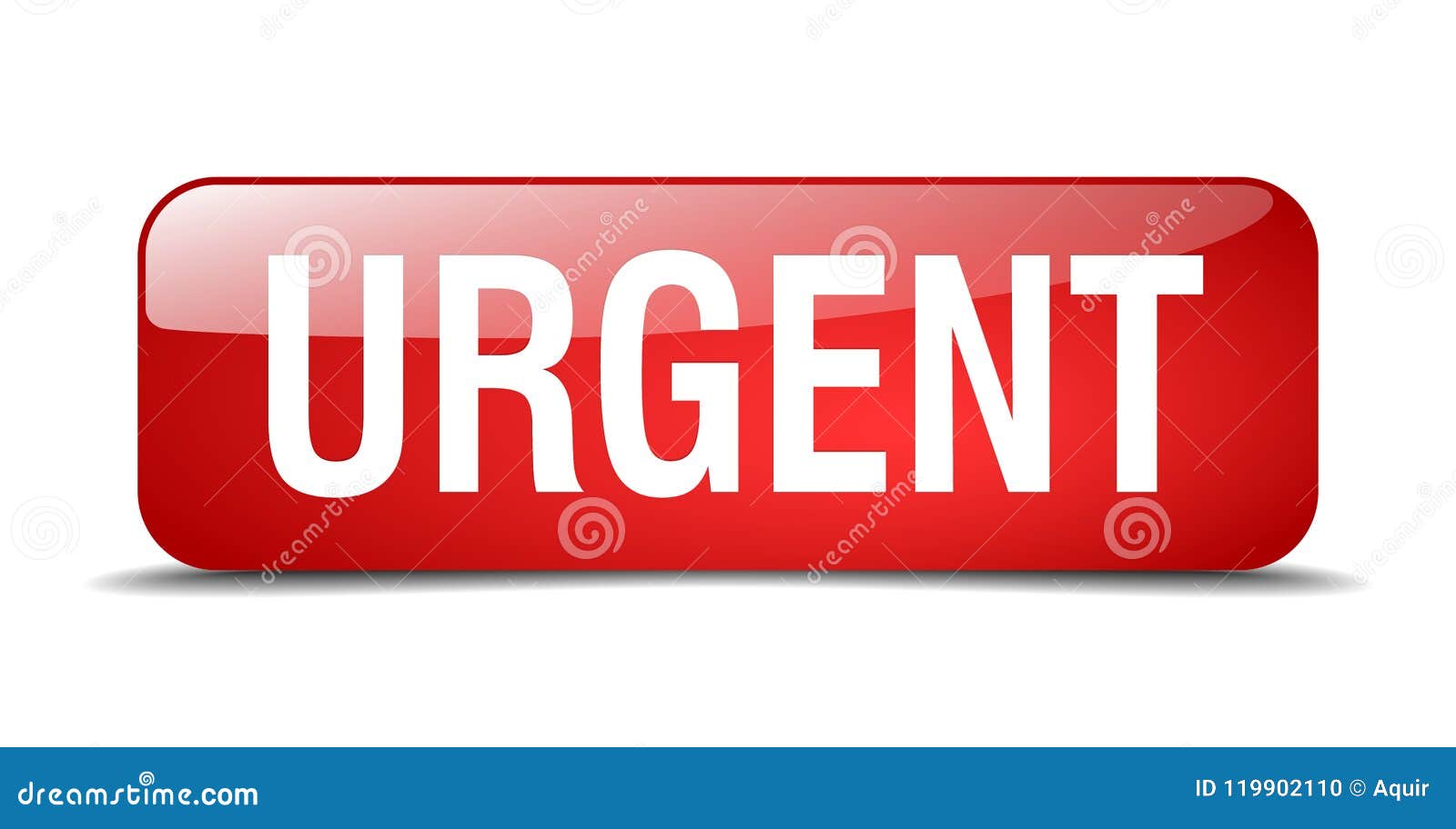 Urgent button stock vector. Illustration of note, template - 119902110
