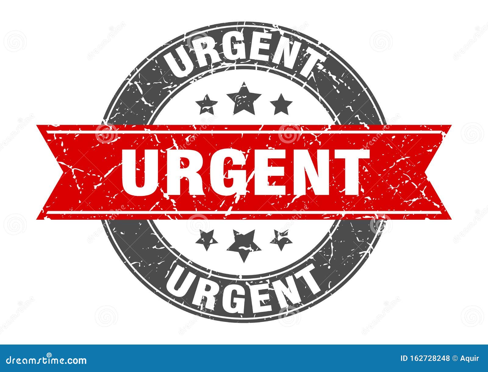 Urgent stamp stock vector. Illustration of seal, ribbon - 162728248