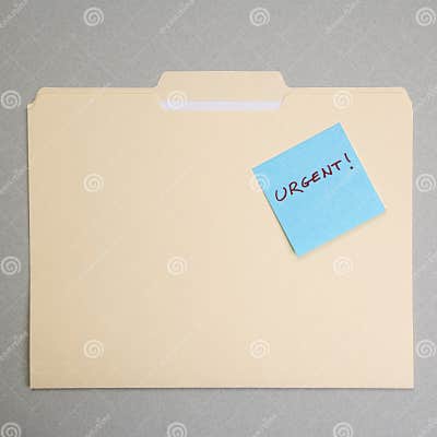 Urgent sticky note. stock photo. Image of colour, management - 2432216