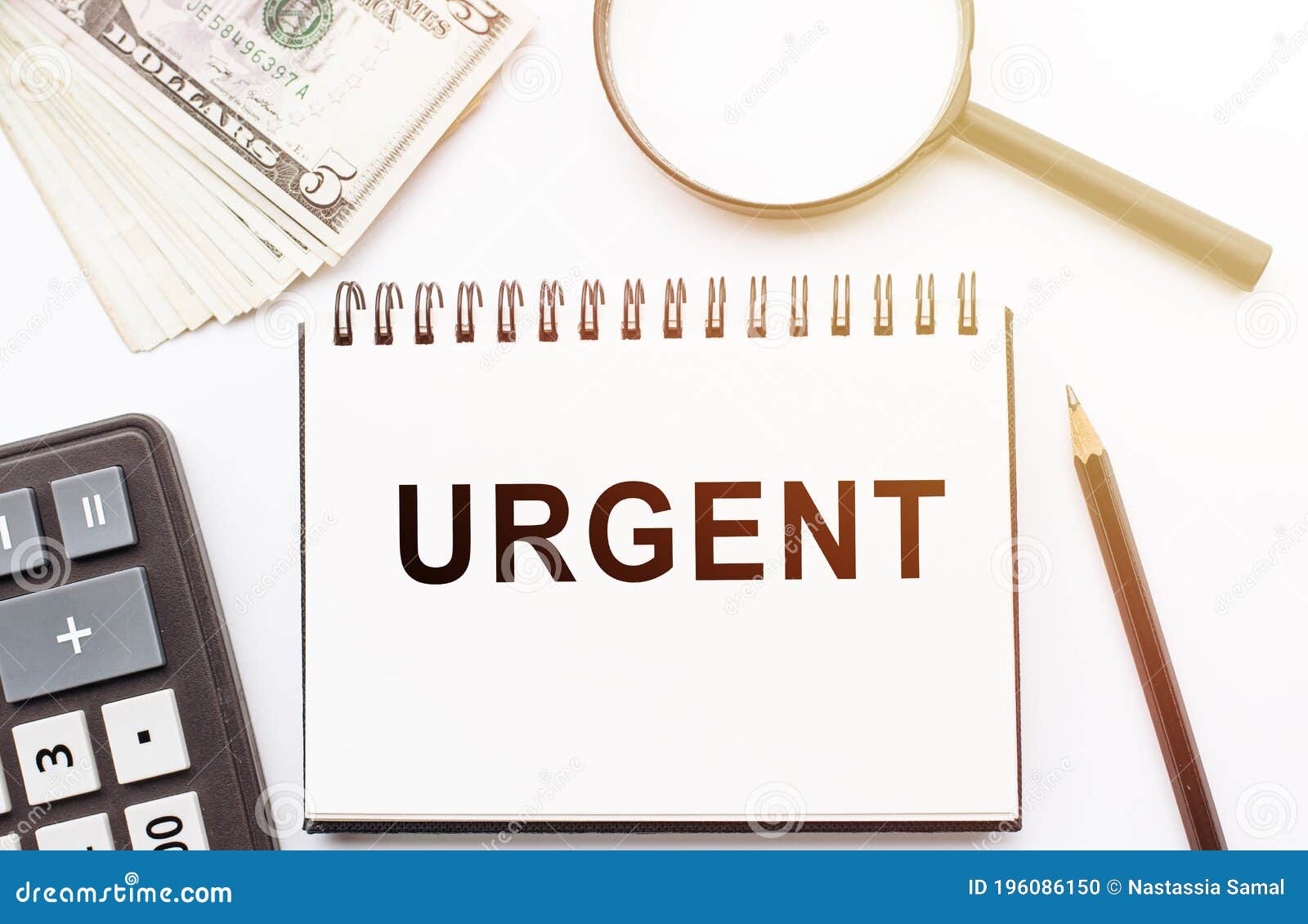 URGENT Sticky Written on Notebook. Urgent Business Concept Stock Photo ...