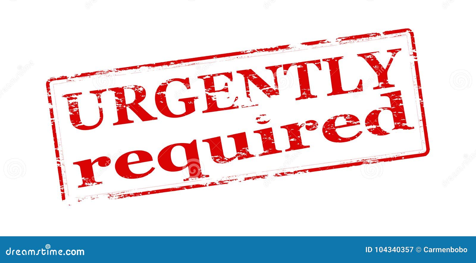 Urgently Required Red Stamp Stock Photo | CartoonDealer.com #97566522