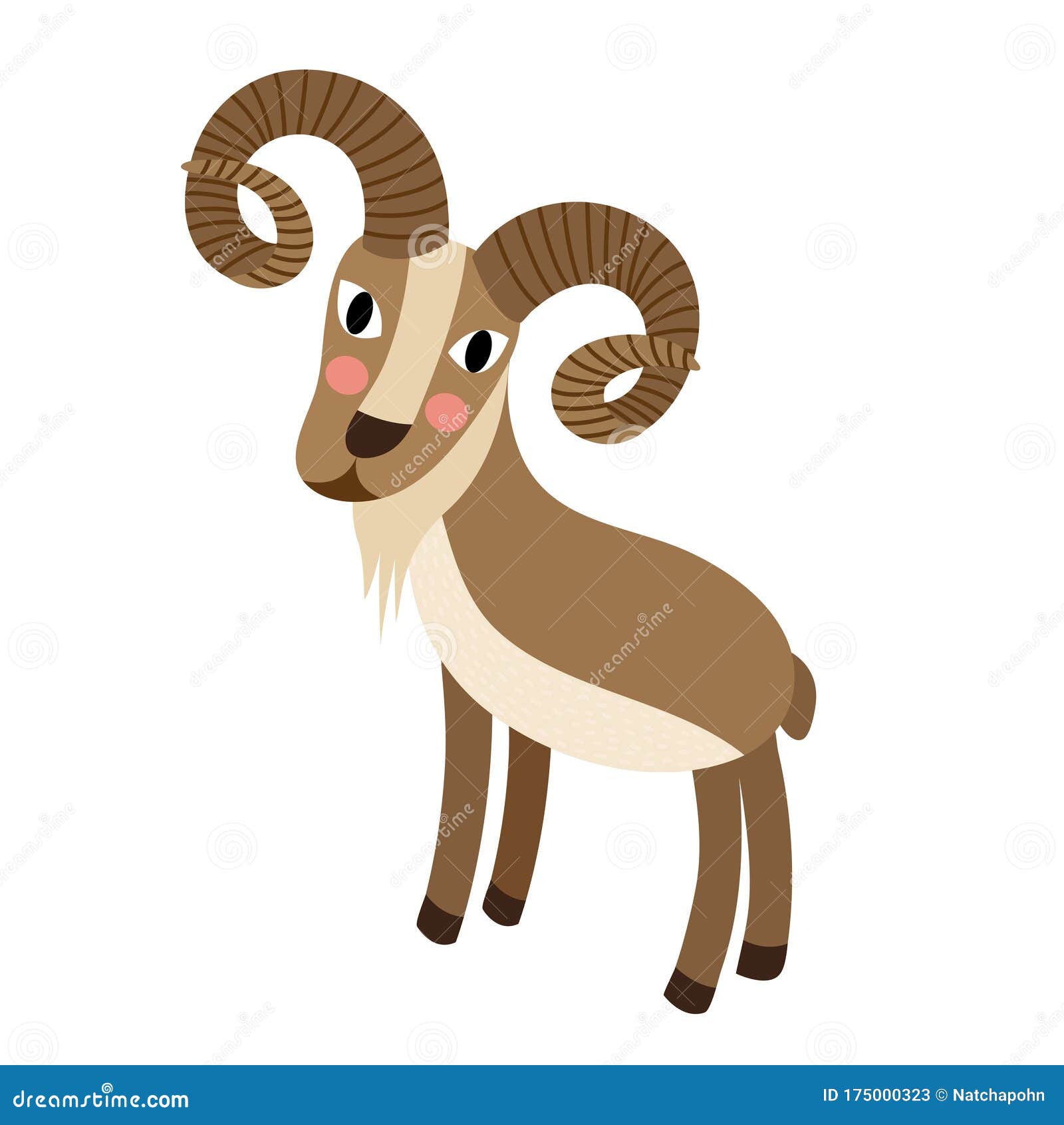 Dot To Dot Urial Animal Isolated Coloring Page Vector Illustration ... Dot To Dot Urial Animal Isolated Coloring Page Vector Illustration ...