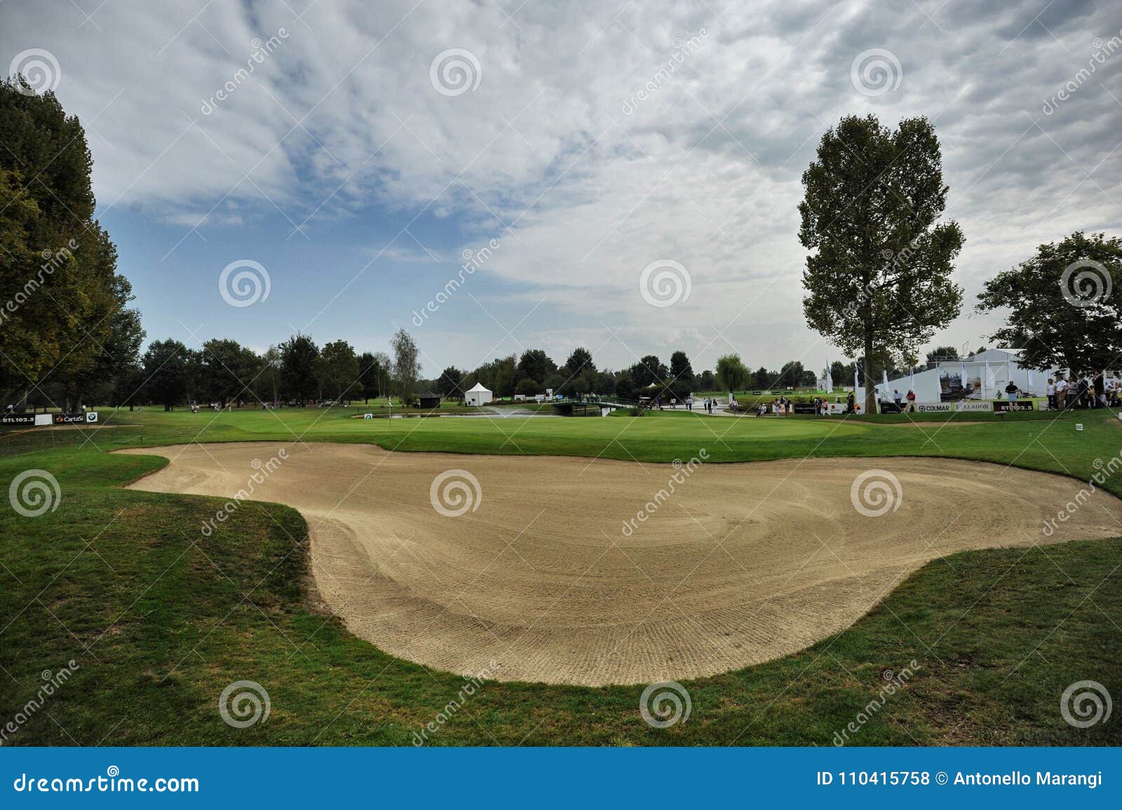 Urin Italy Circa September Empty Golf Course Green and Fairway ...