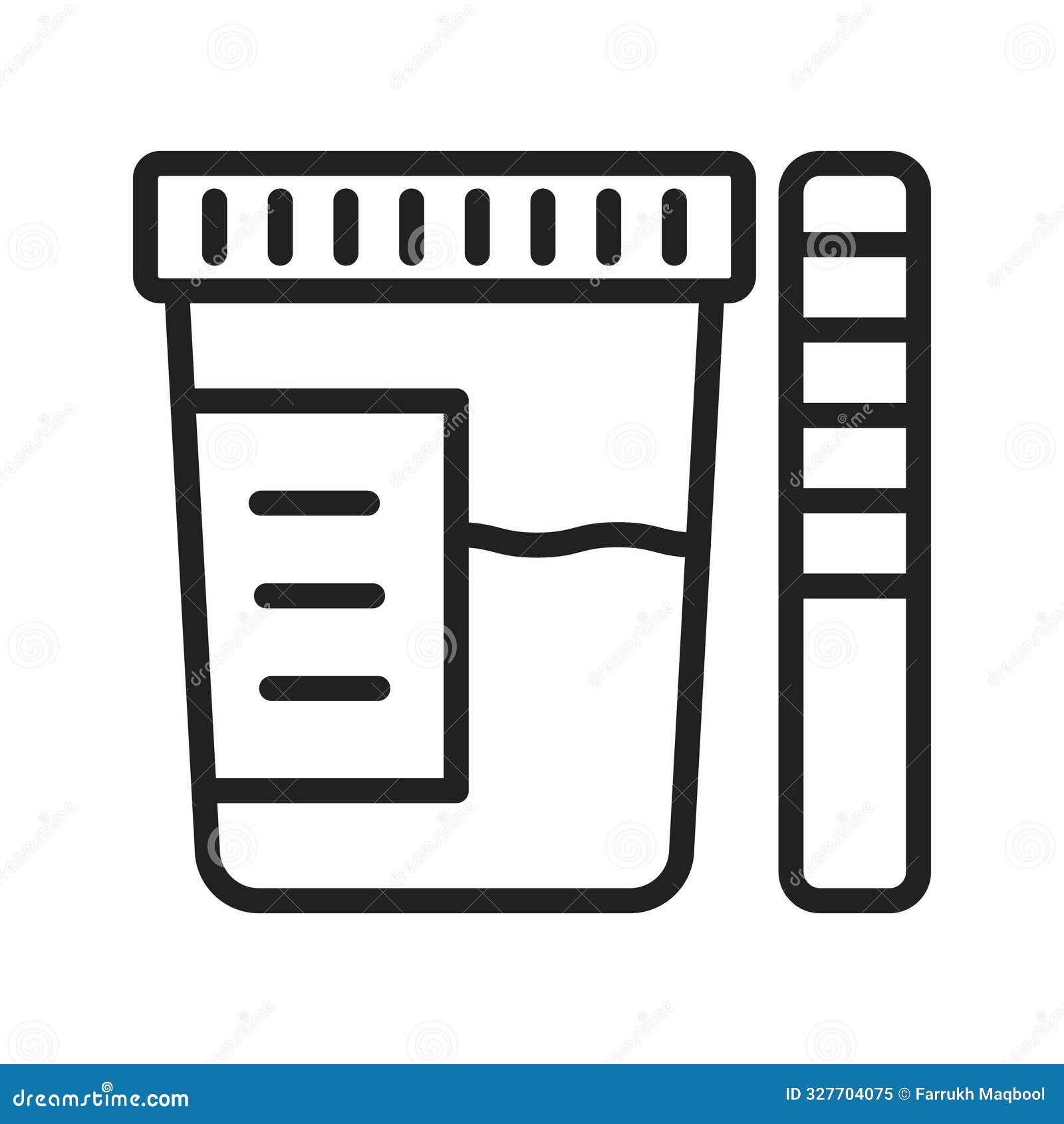 Urinal Icon. Thin Linear Urinal Outline Icon Isolated On White ...