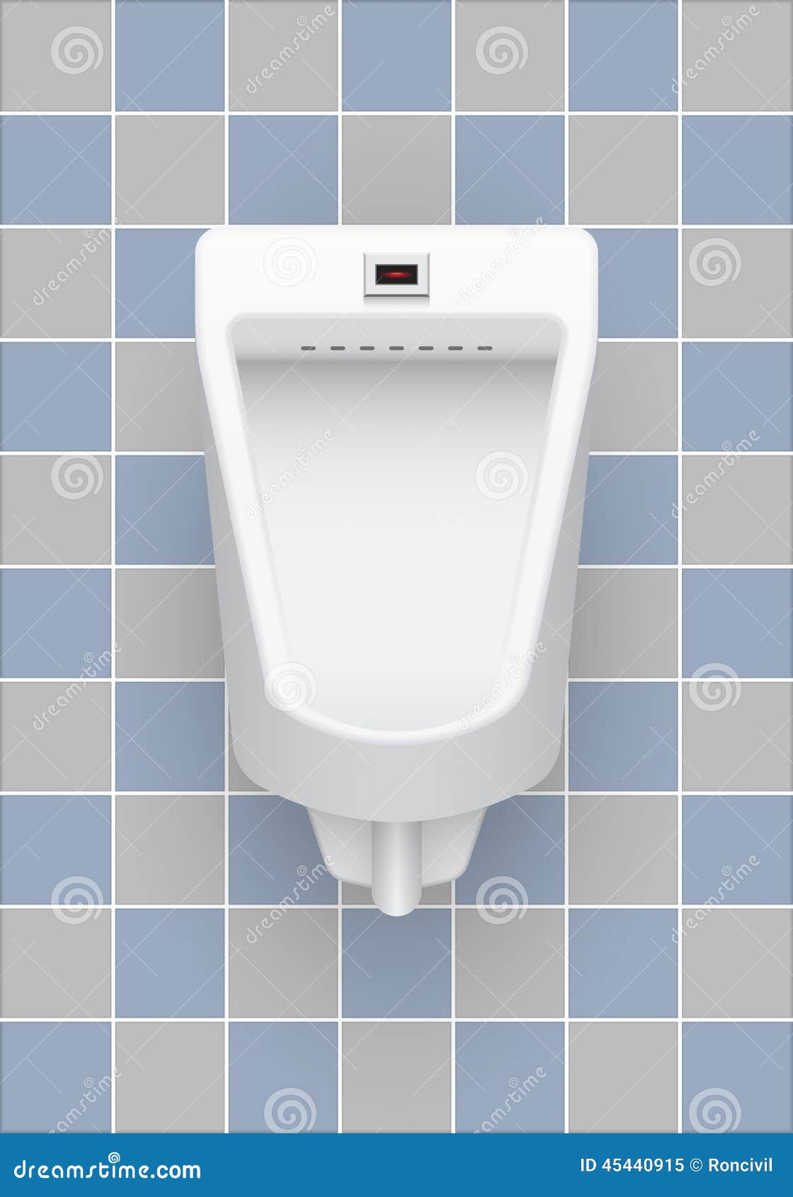 Urinal stock vector. Illustration of rest, ceramic, clean - 45440915