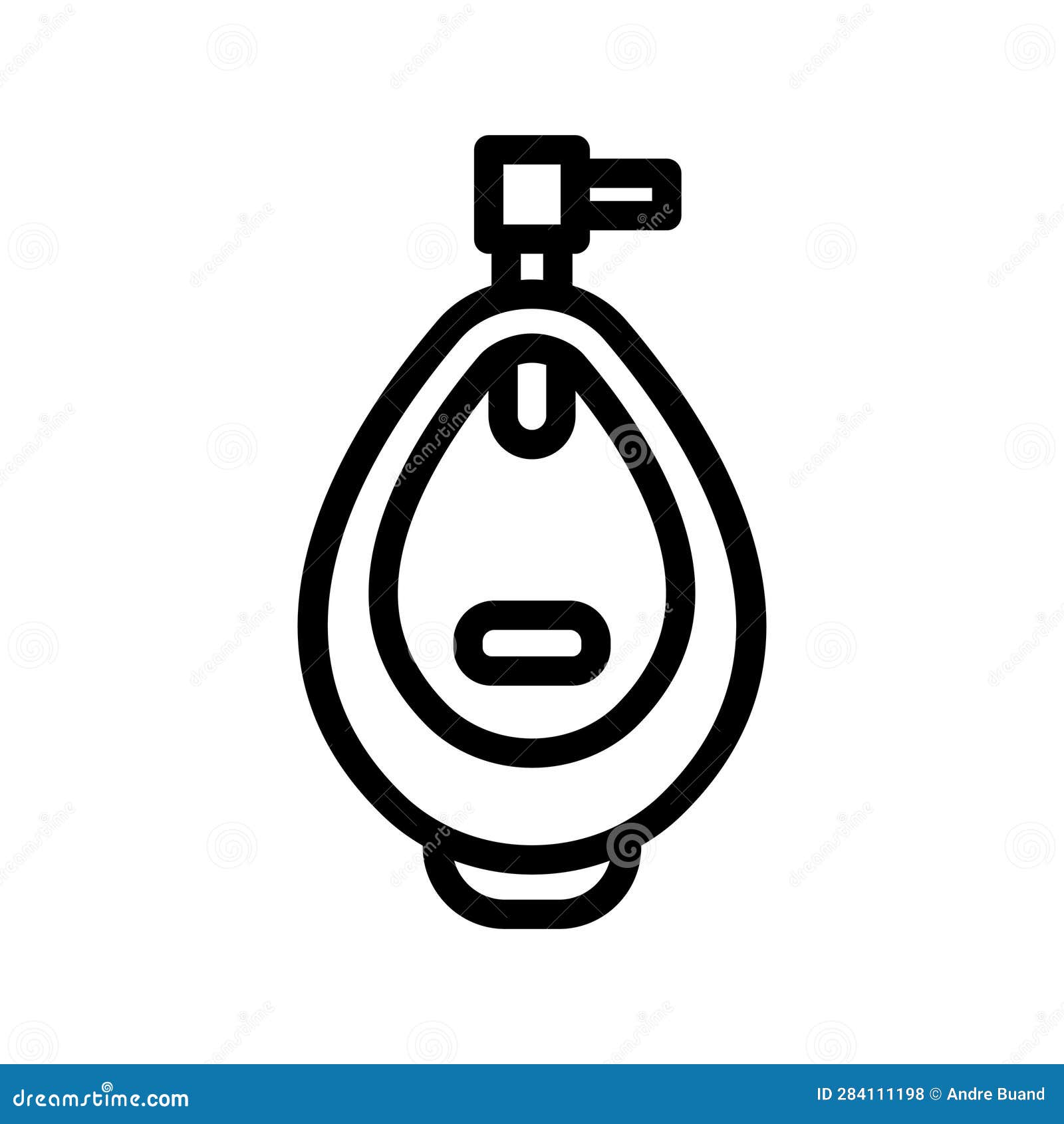 Urinal Line Icon Illustration Vector Graphic Stock Vector ...