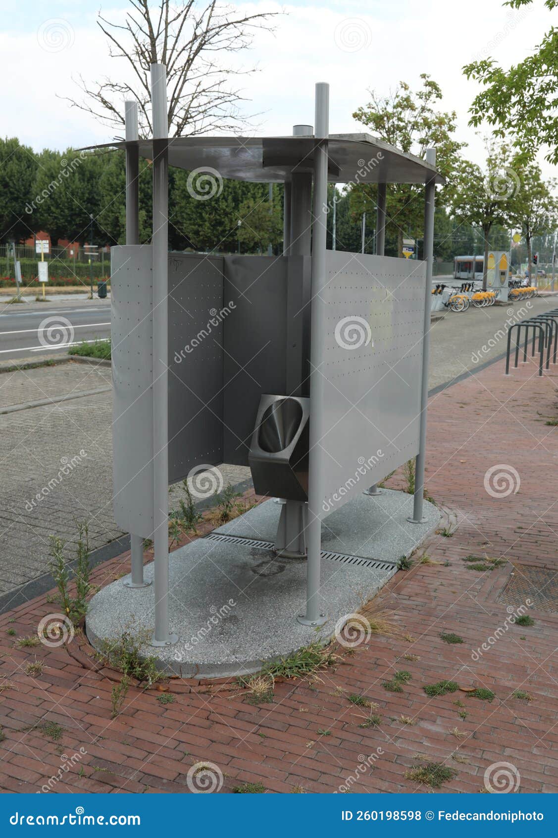 Urinal for People on the Sidewalk in the City Stock Photo - Image of ...