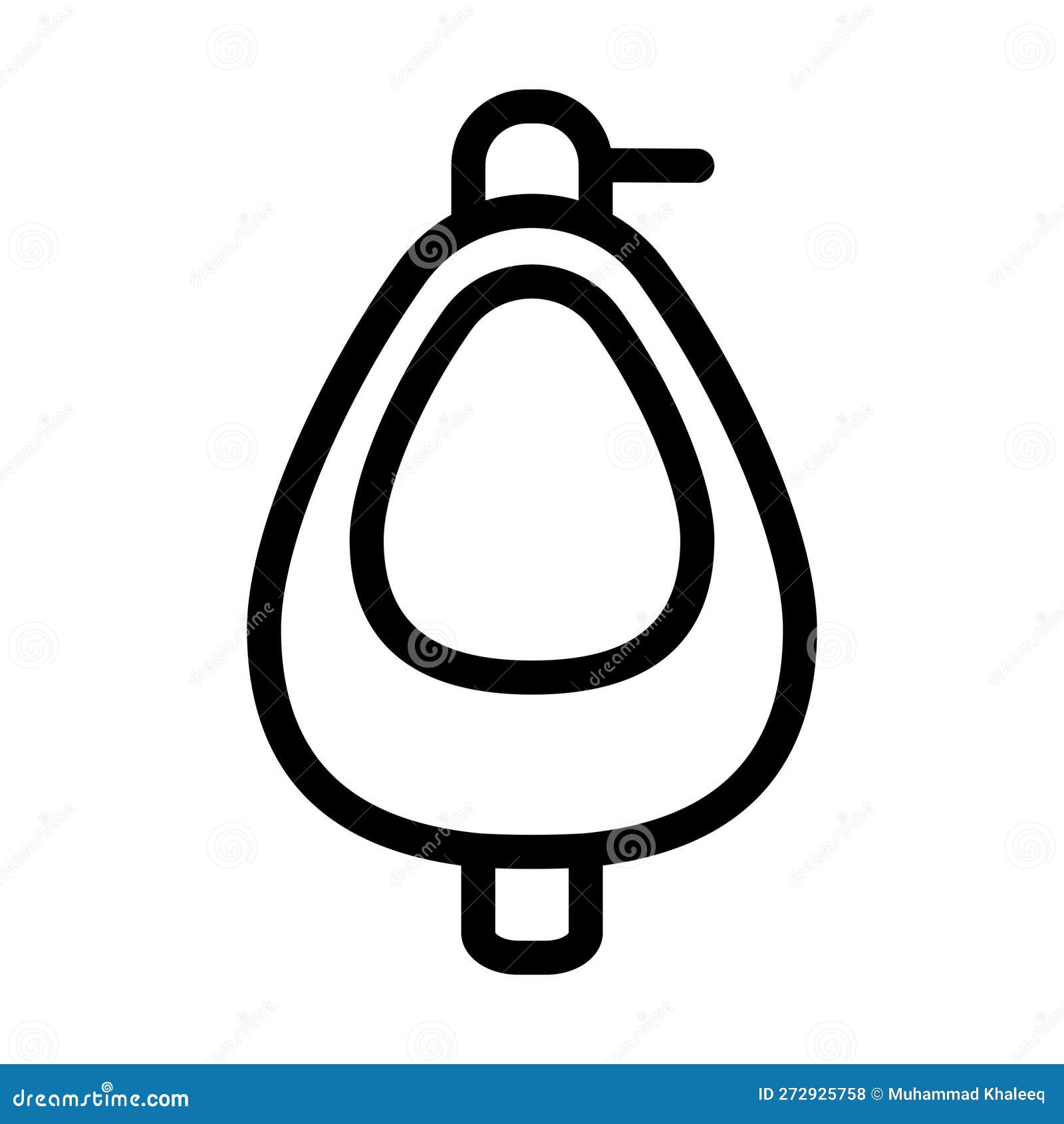 Urinal Vector Icon Isolated On Transparent Background, Linear Ur ...
