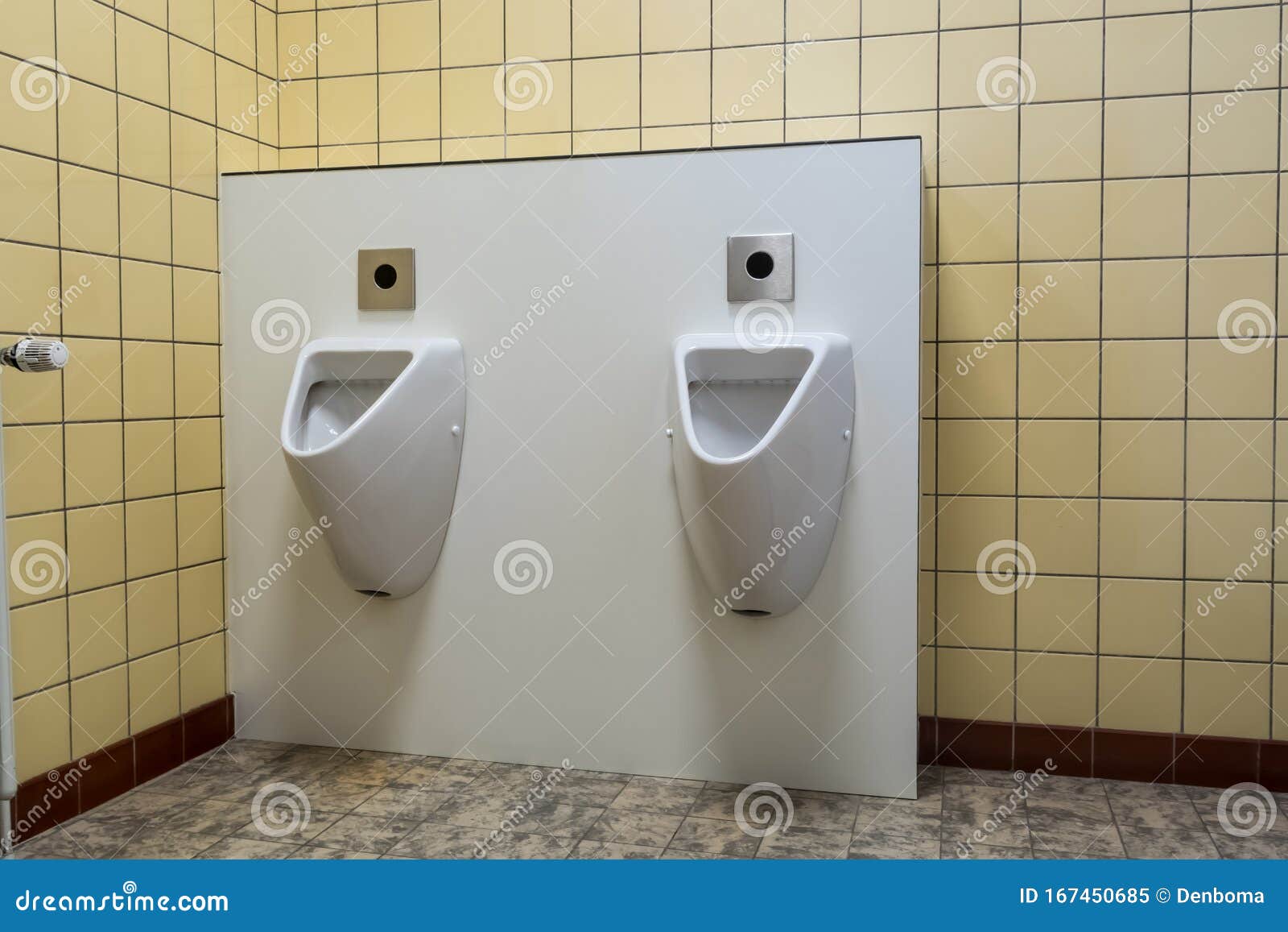 Urinal on the wall stock image. Image of toilet, design - 167450685